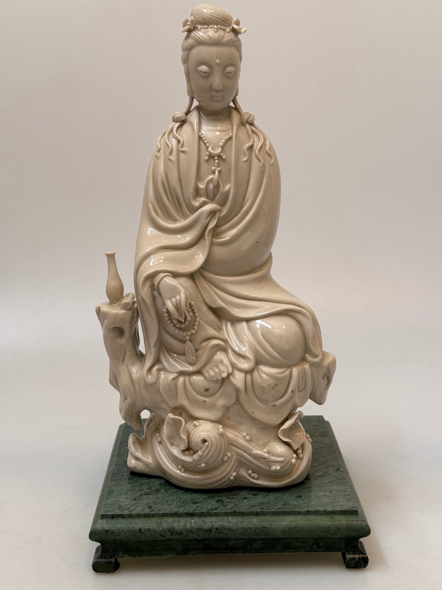 Vintage/Antique Blanc De Chin Kwan Yin Goddess Figure #14424 ...