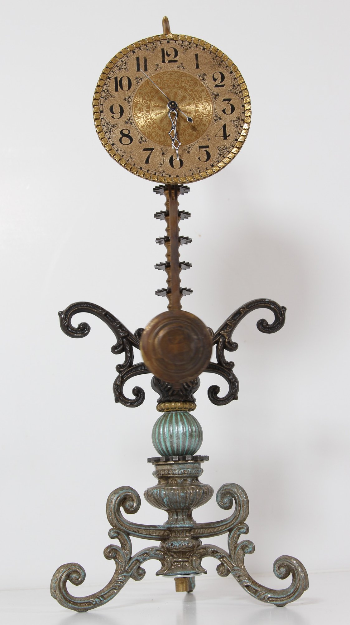 AMAZING LUNA BELLA STEAMPUNK TABLE CLOCK #1167 | Auctionninja.com