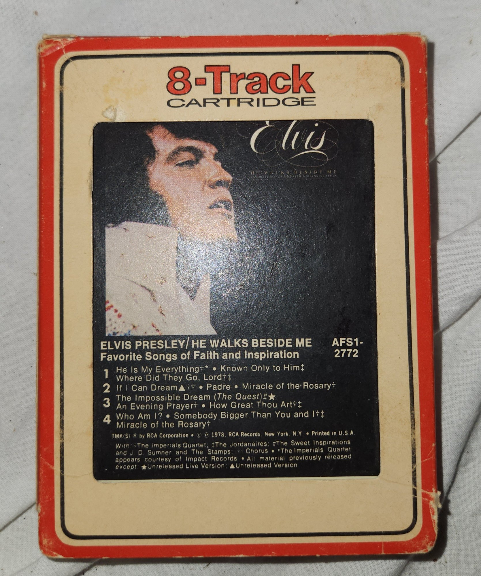 New!! 1978 Elvis New Old Stock He Walls Beside Me 8 Track! SUPER RARE ...