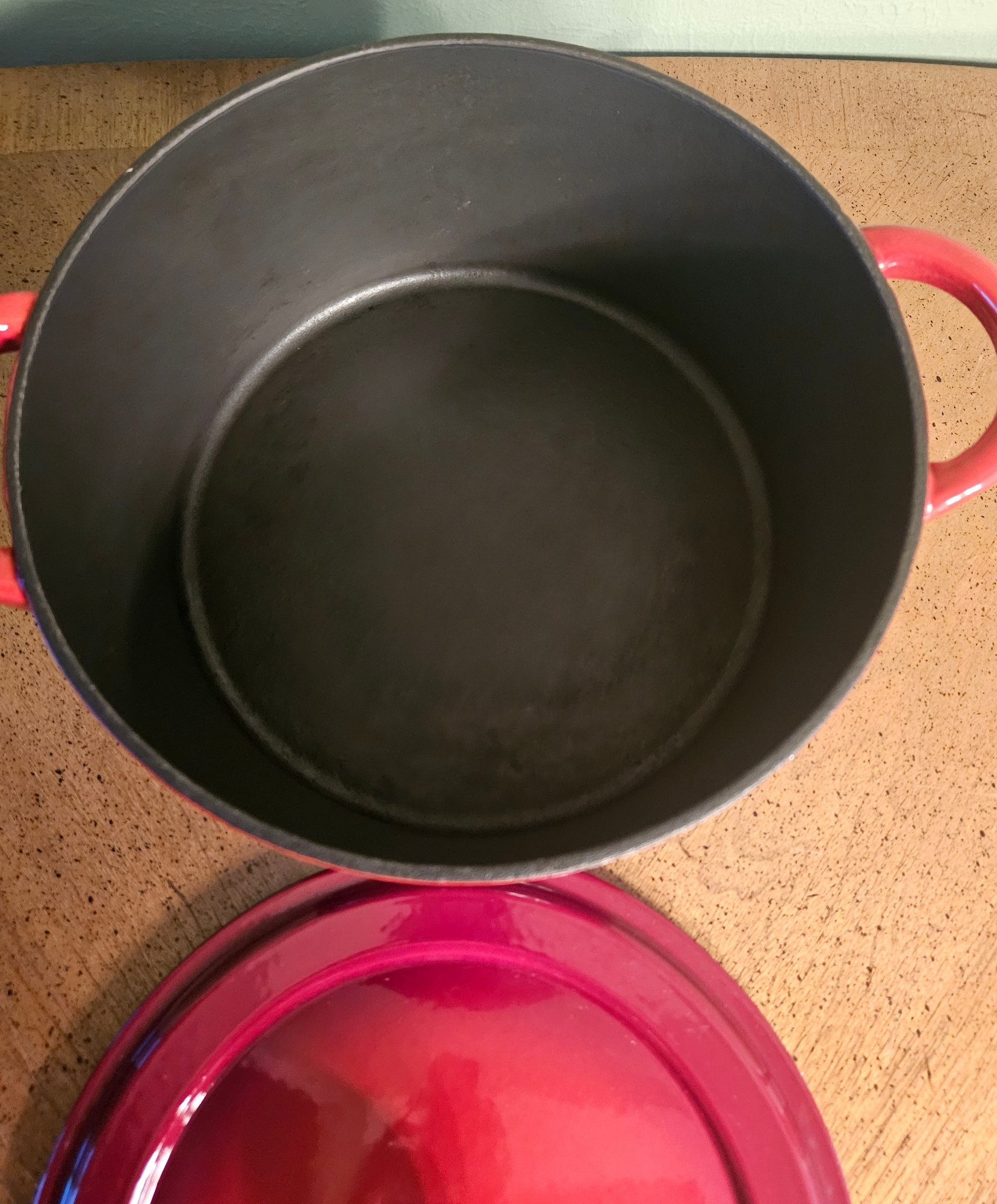 Calphalon 8 Qt. Cast Iron Enameled Red Dutch Oven #257640 ...