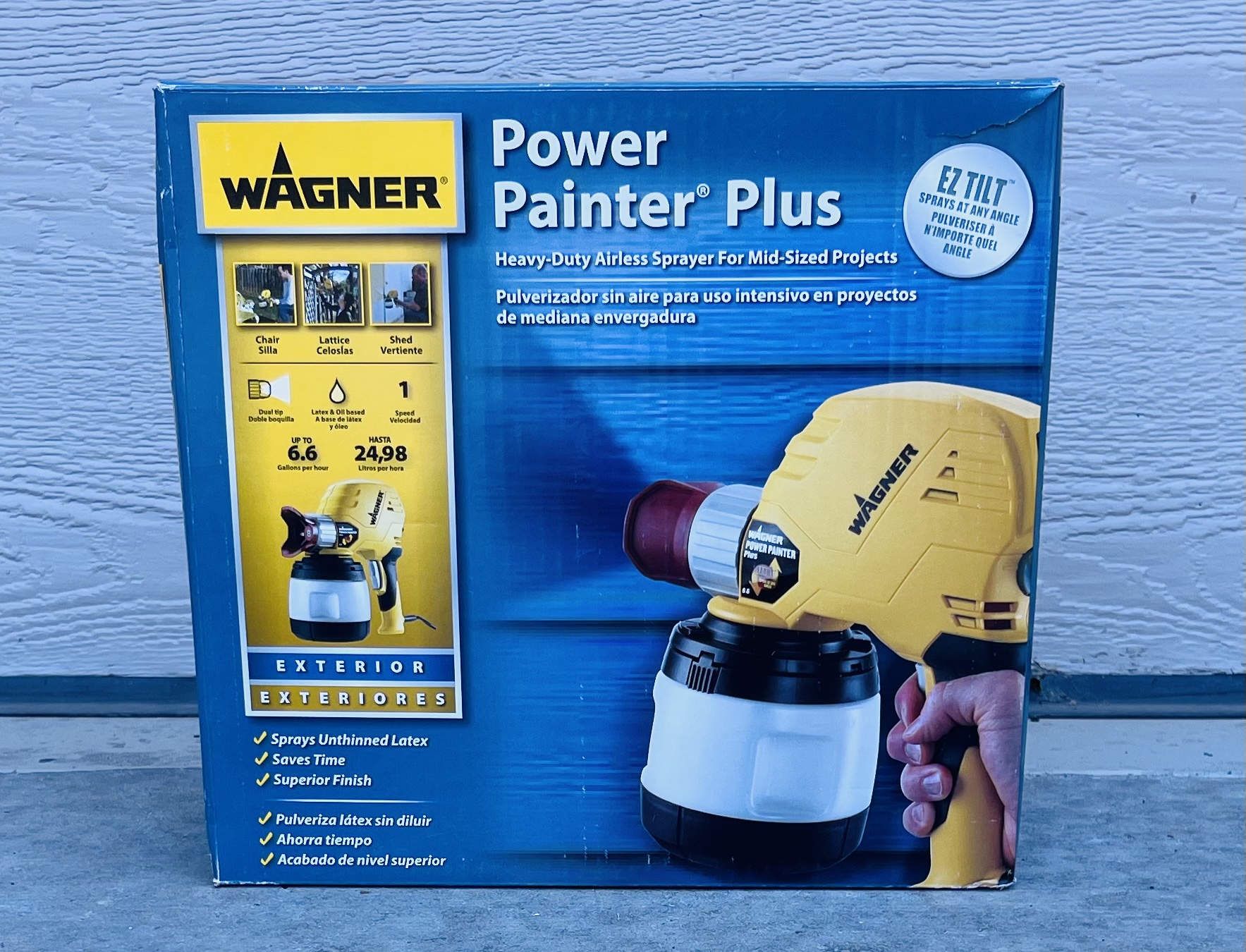 Wagner Power Painter Plus Heavy Duty Airless Sprayer For Mid-Size ...