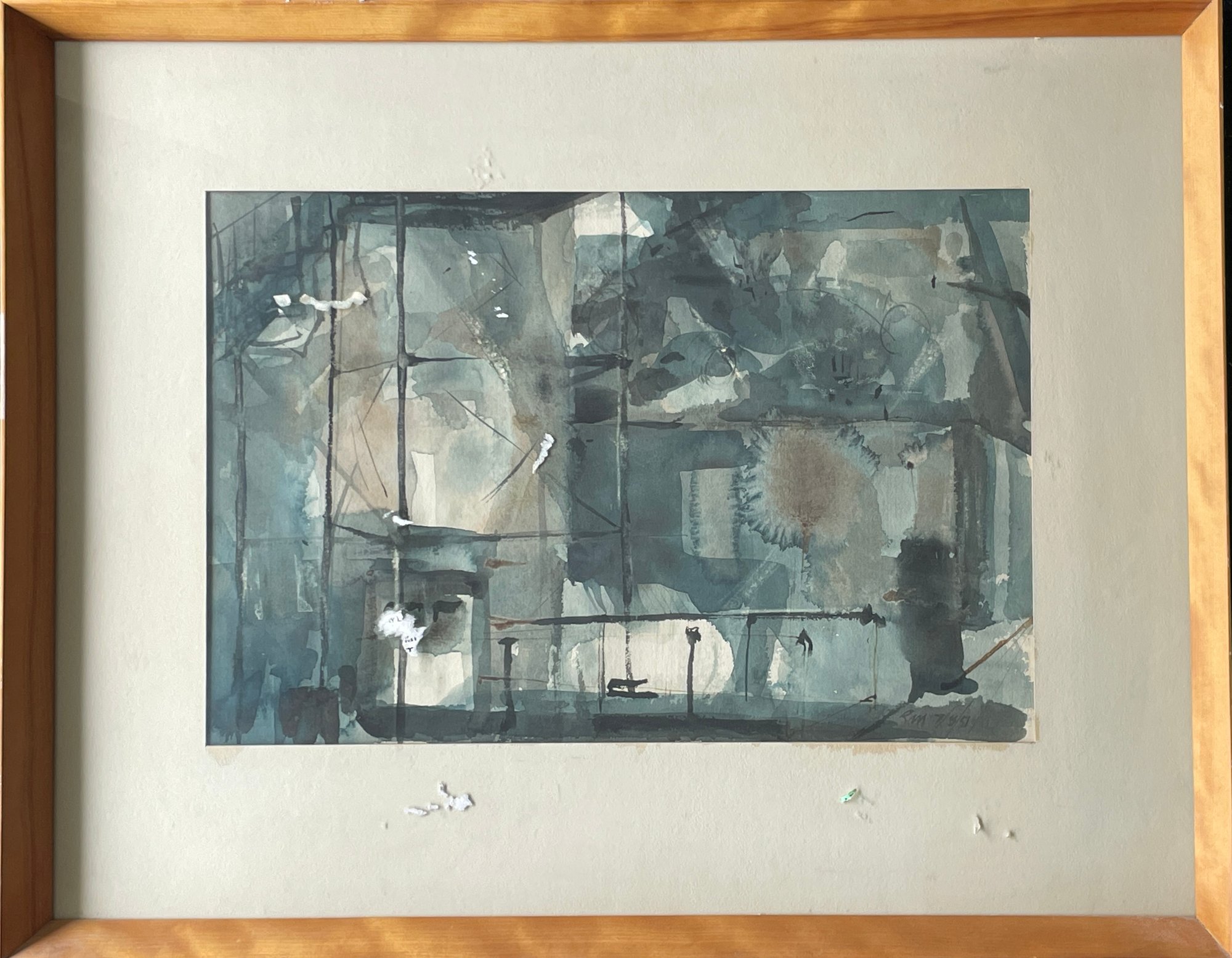 Water Color Print, Signed In Bottom Corner. 1951 #148563 | Auctionninja.com