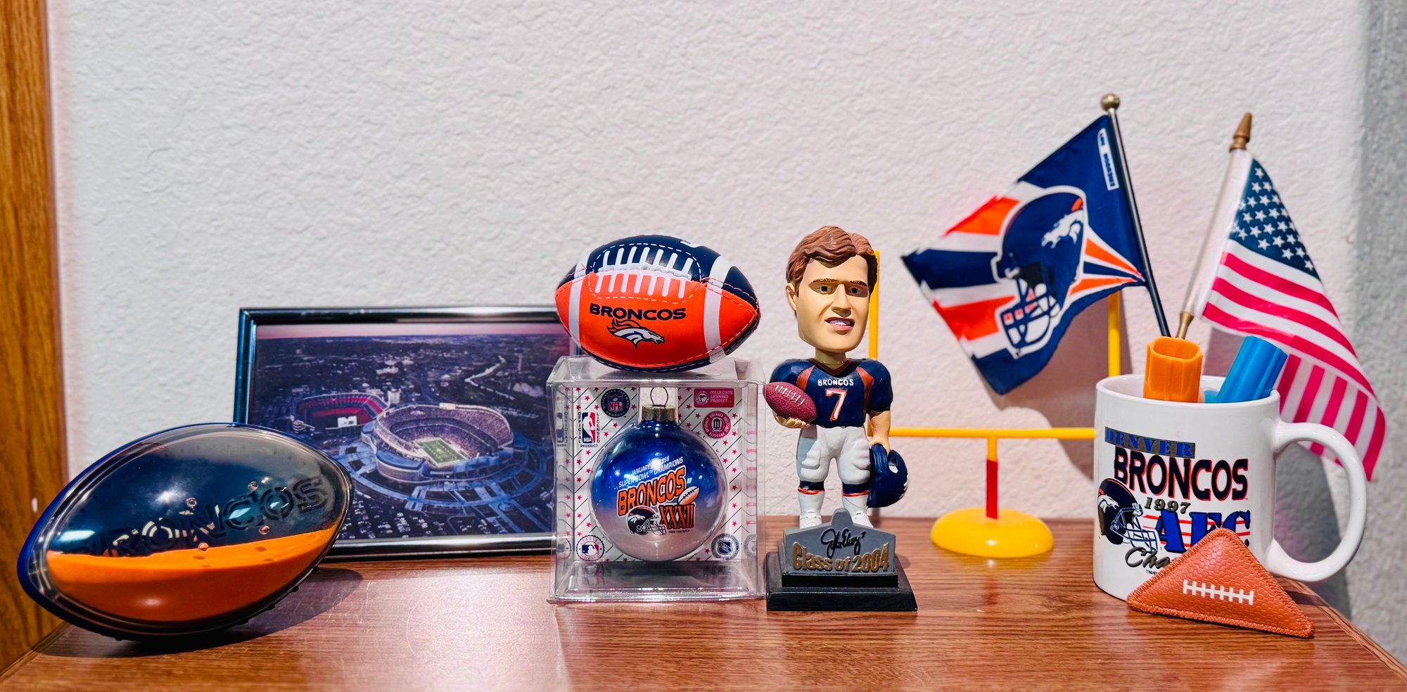 Denver Broncos Memorabilia Including John Elway Bobblehead #252996 ...