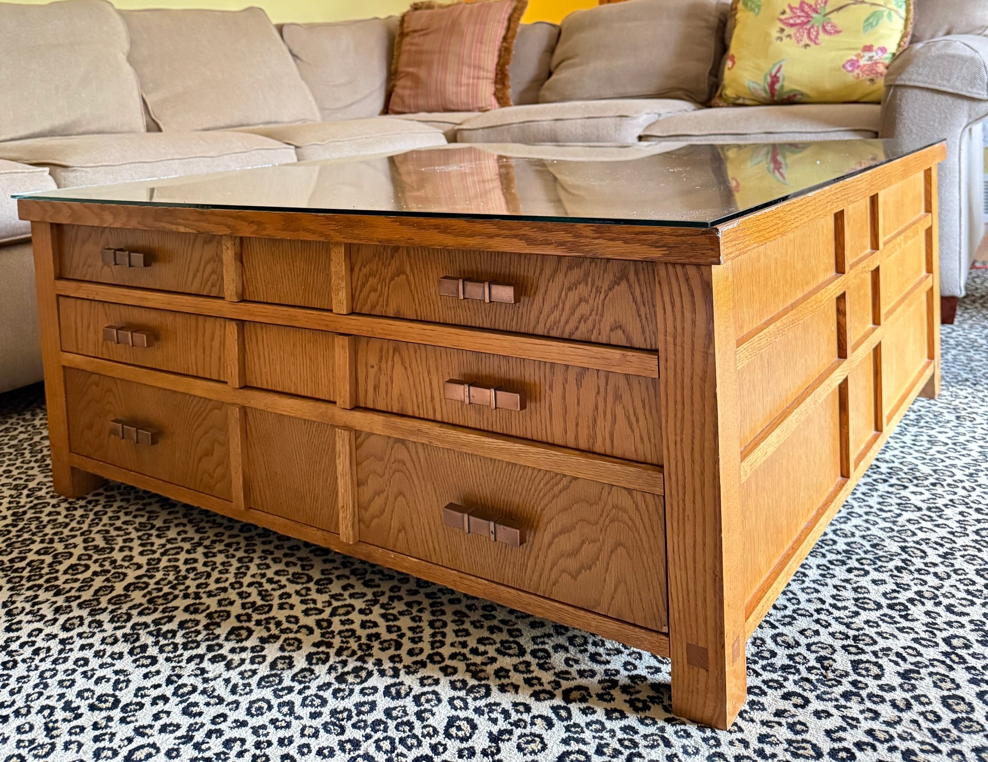 Wood Coffee Table With Glass Top From Stanley Furniture #233004 ...