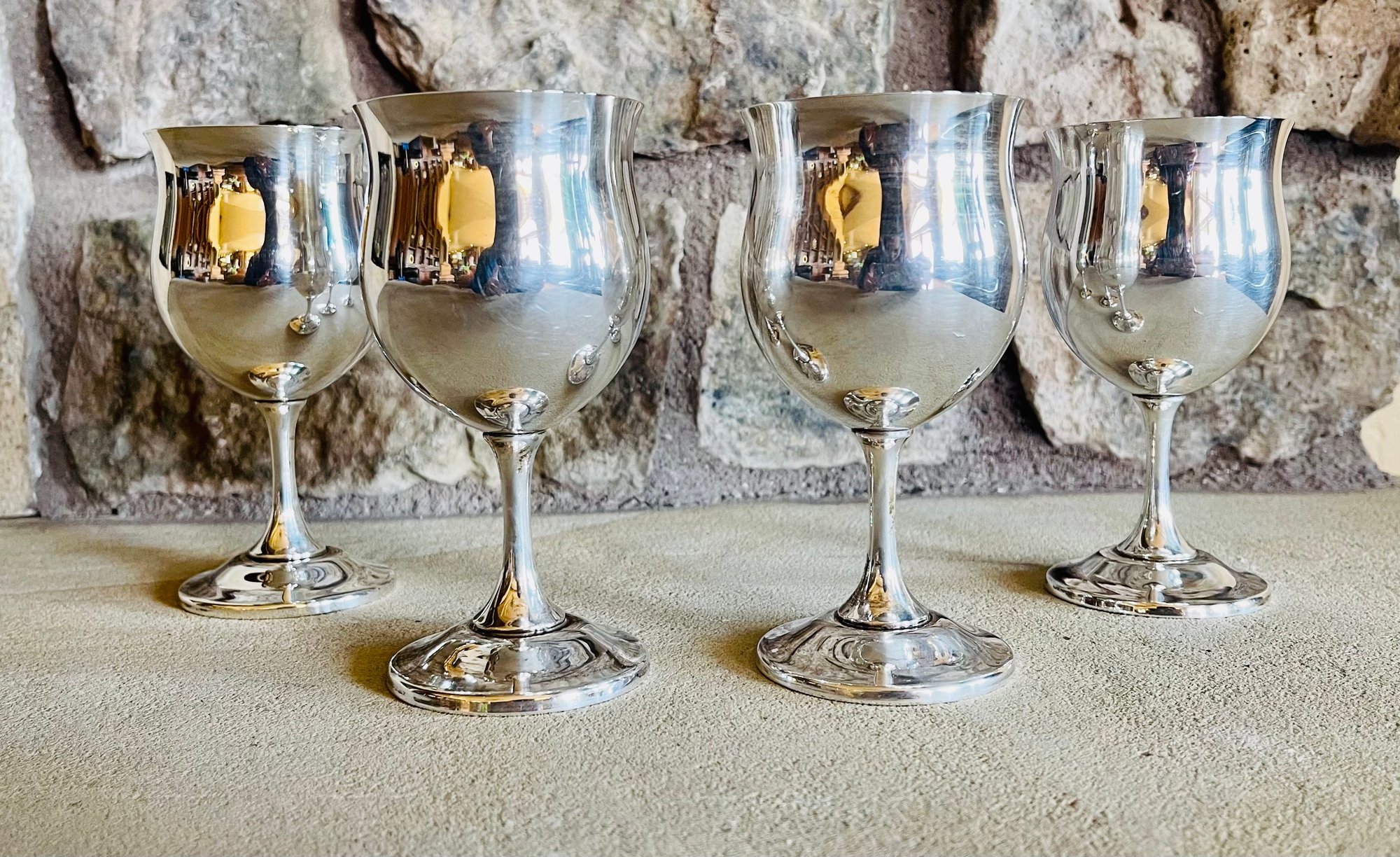 4 Reed And Barton Sterling Small Stemware 1 Of 3 #131914 | Auctionninja.com
