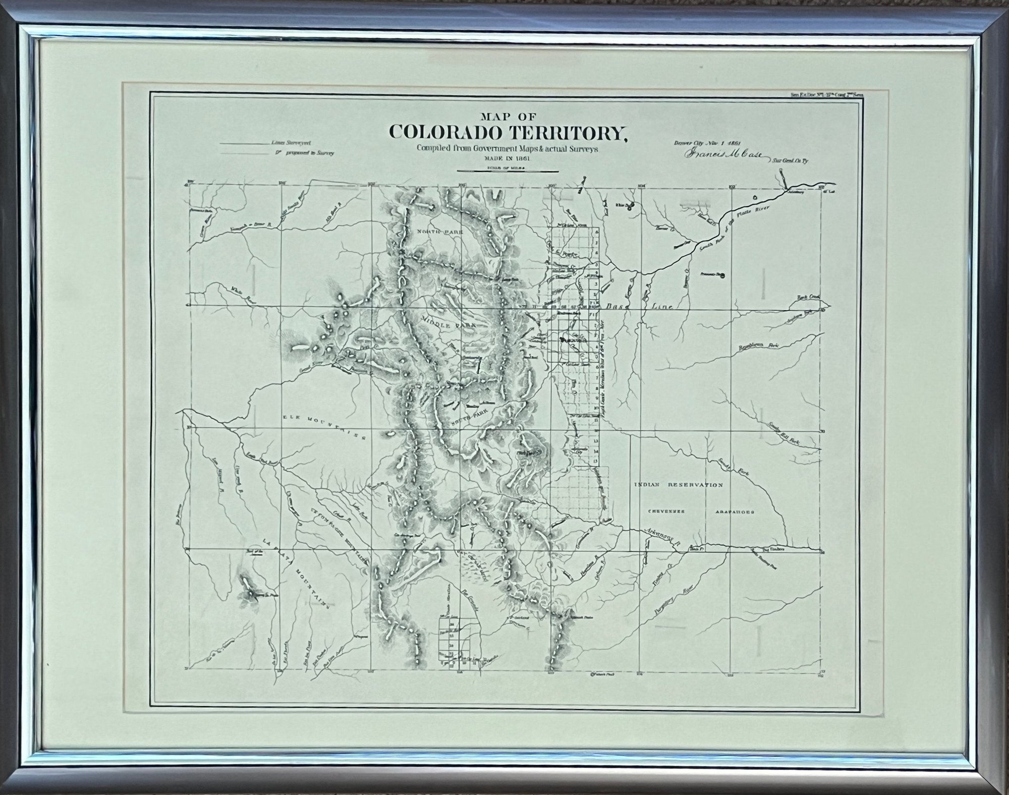 Antique Map Of Colorado #205240 | Auctionninja.com
