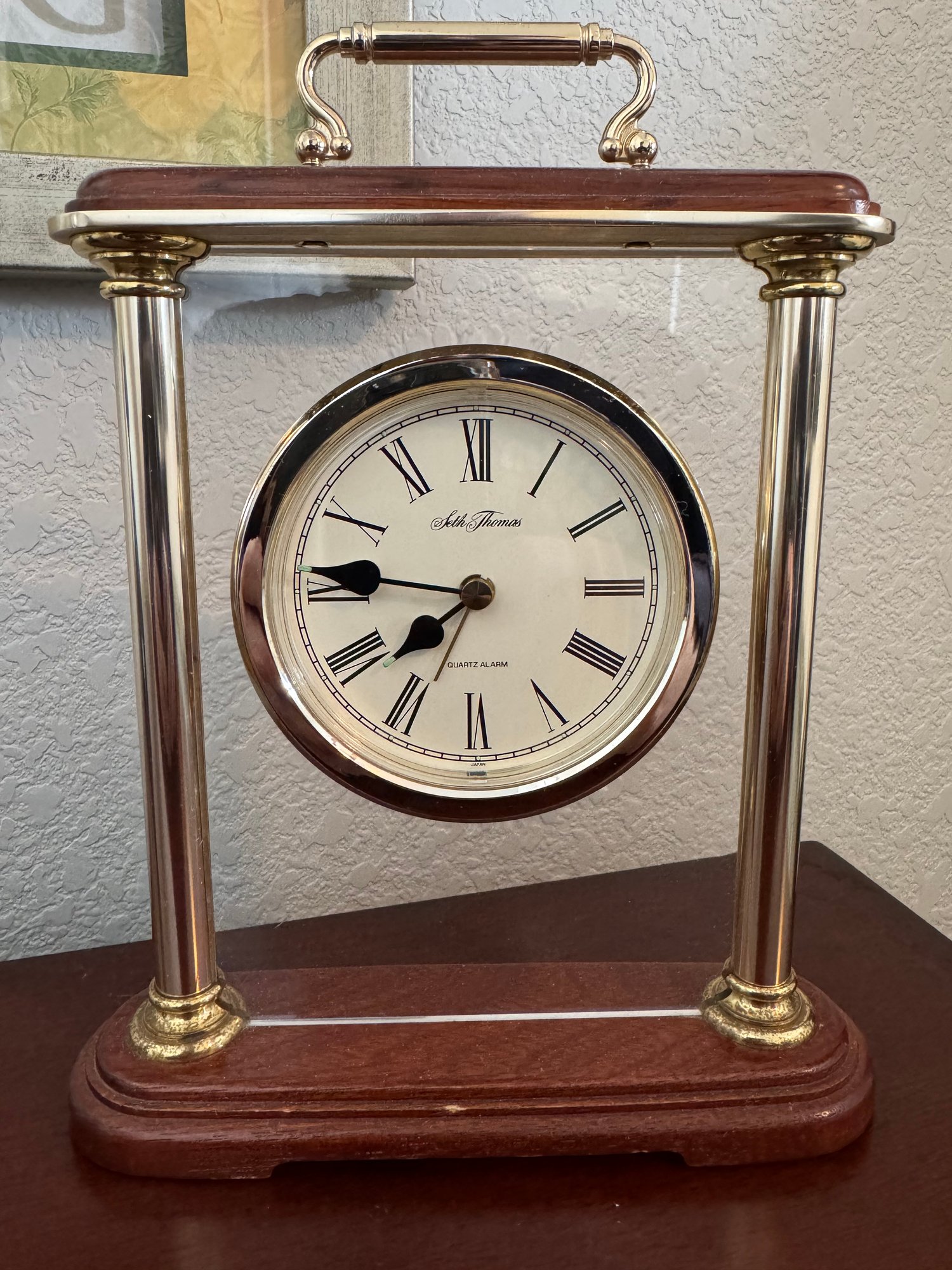 Seth Thomas Quartz Alarm Table Top Clock #218585 | Auctionninja.com