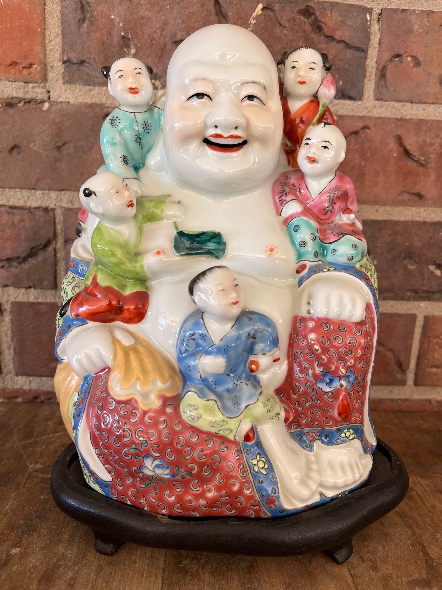 Chinese Storyteller Laughing Buddha Statue #206728 | Auctionninja.com