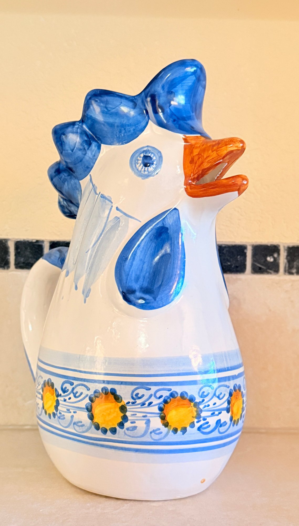 Italian Rooster Pitcher #244814 | Auctionninja.com