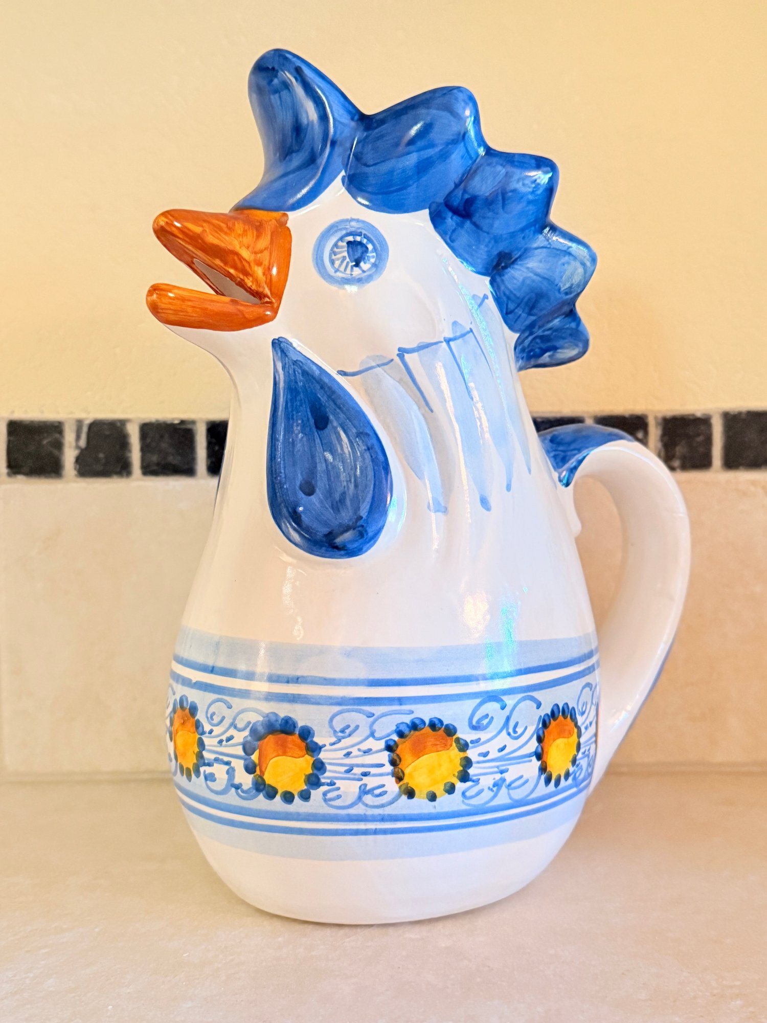 Italian Rooster Pitcher #244814 | Auctionninja.com