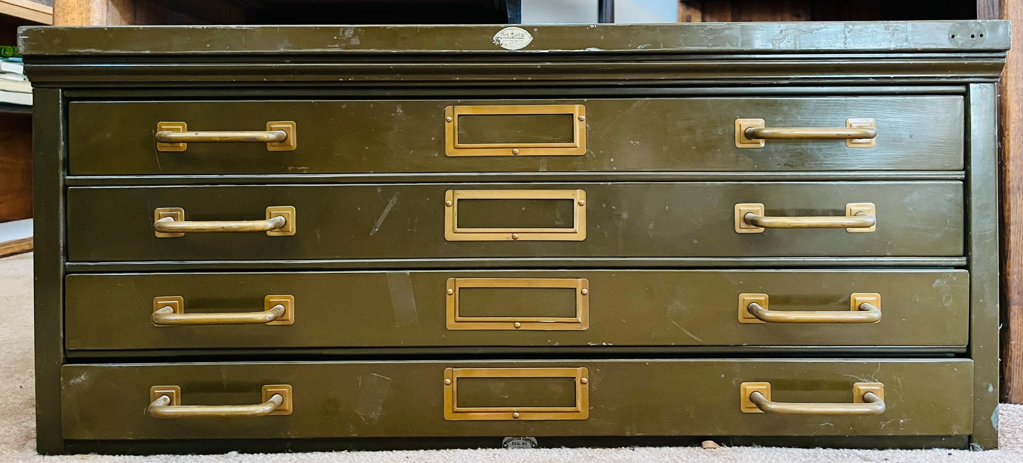 Vintage Globe Wernicke Steel Map Cabinet #205298 | Auctionninja.com