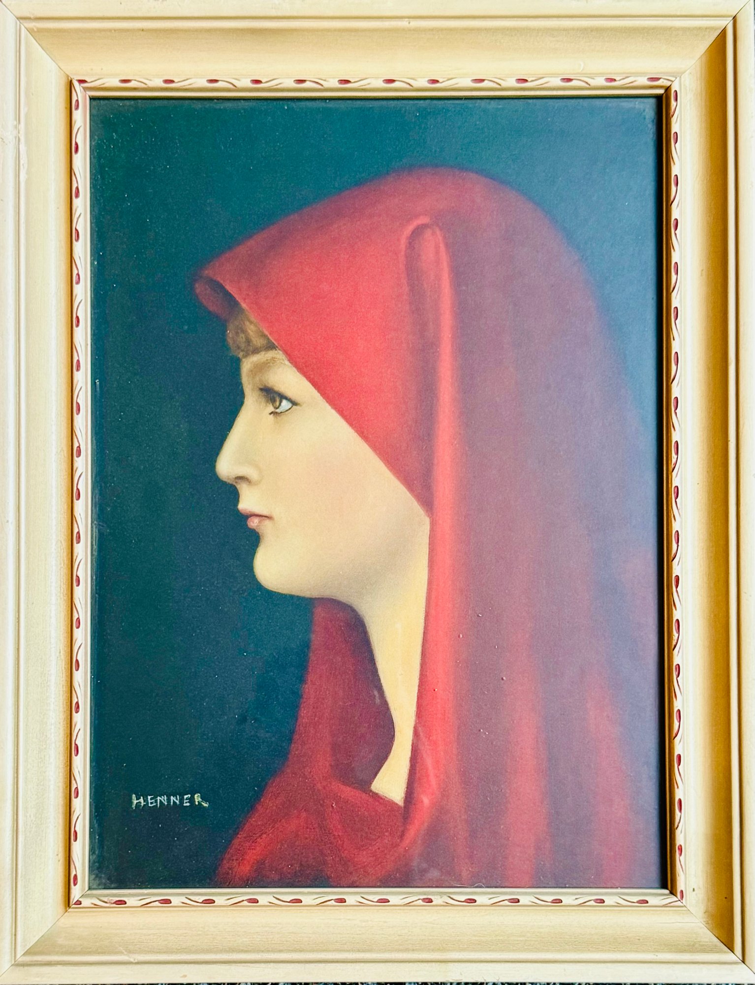 Vintage Framed Art Print- Fabiola Painting By Jean-Jacques Henner ...