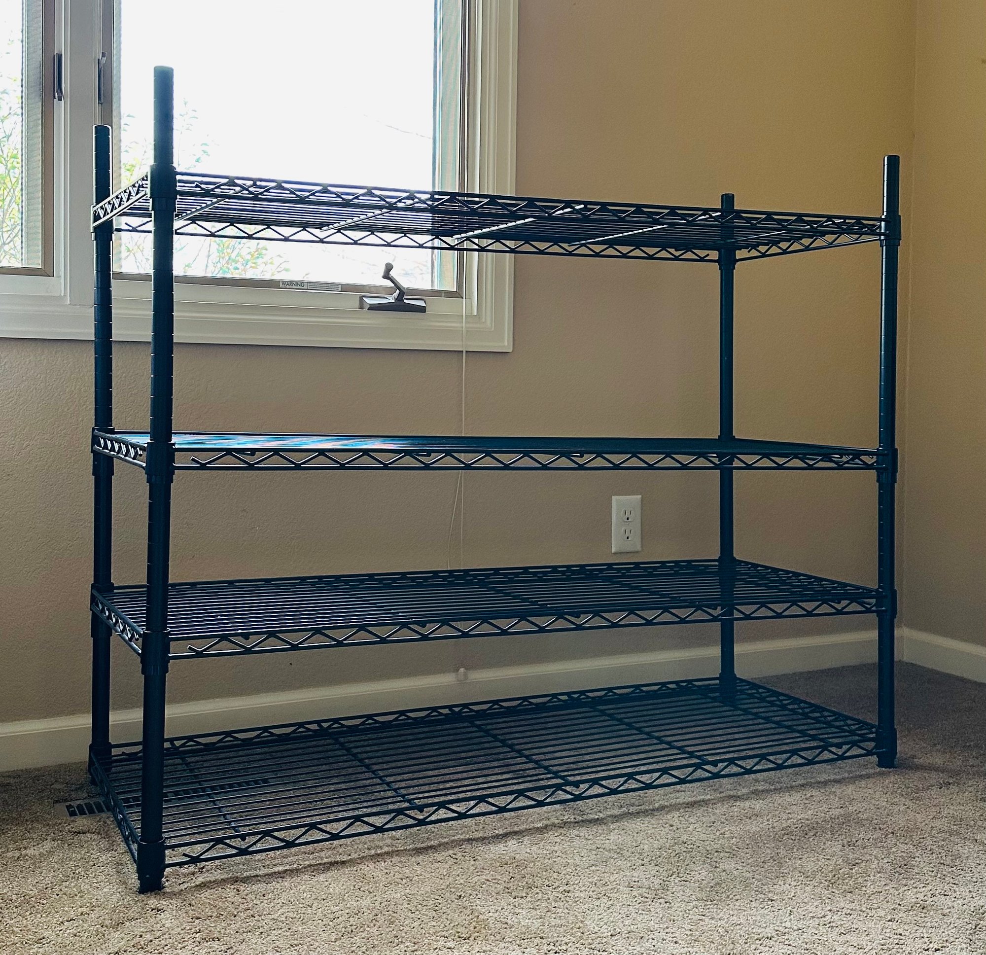 Industrial Metal 4 Tier Shelf Unit #134785 | Auctionninja.com