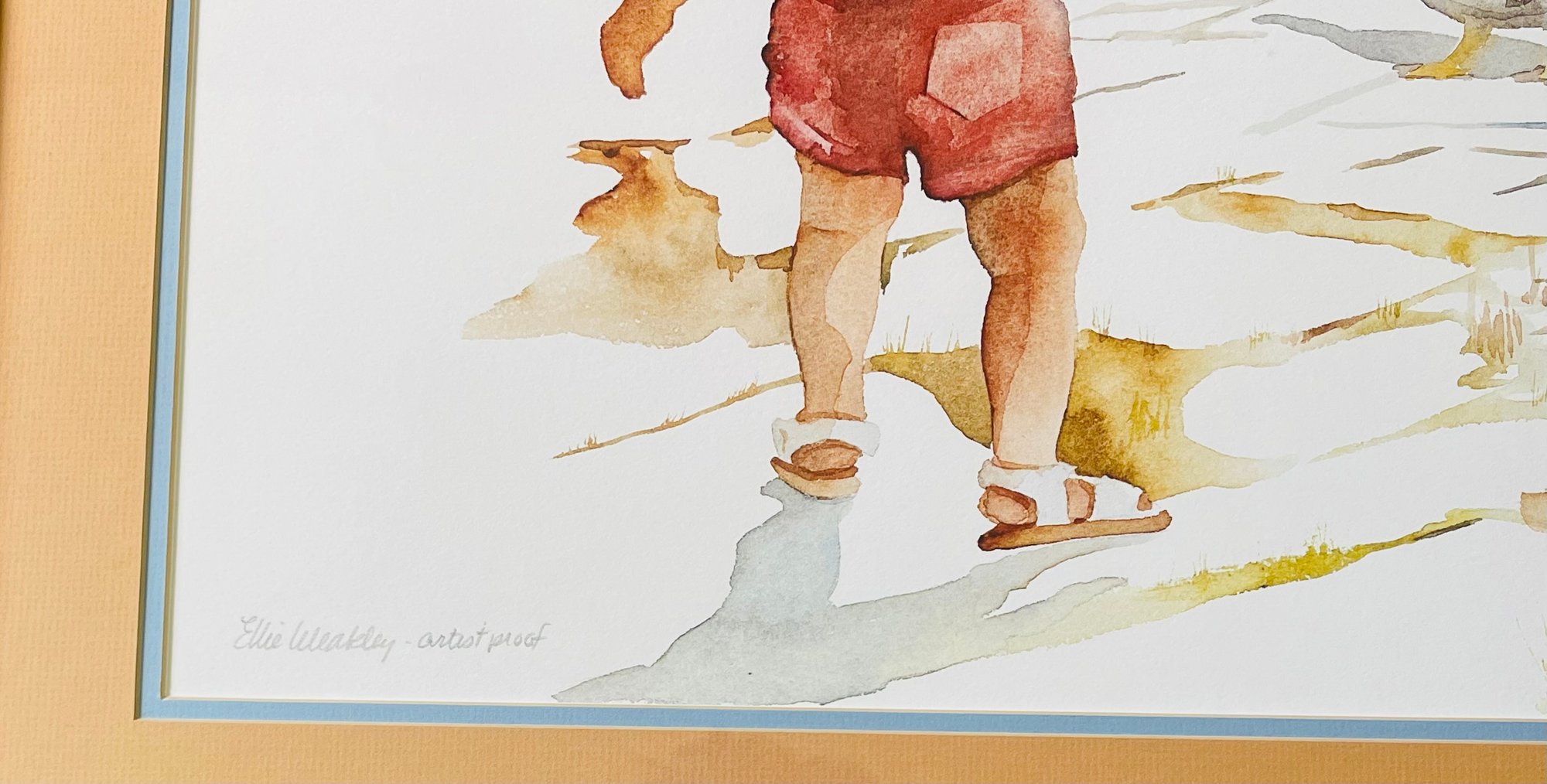 Ellie Weakley Signed Artists Proof Watercolor Painting In Frame #146071 ...