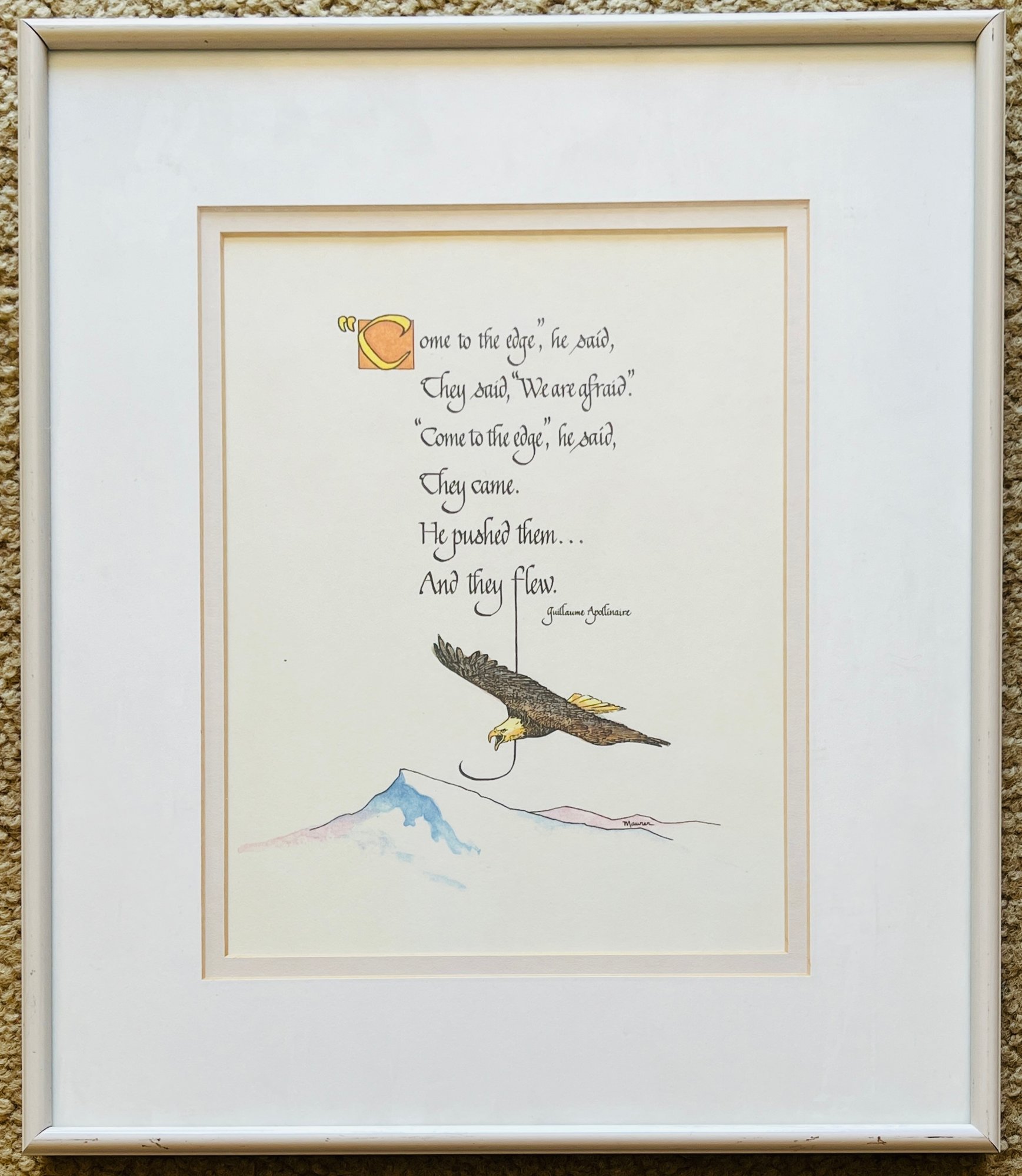 Framed Poem By Lydia And Bob Maurer #206267 | Auctionninja.com
