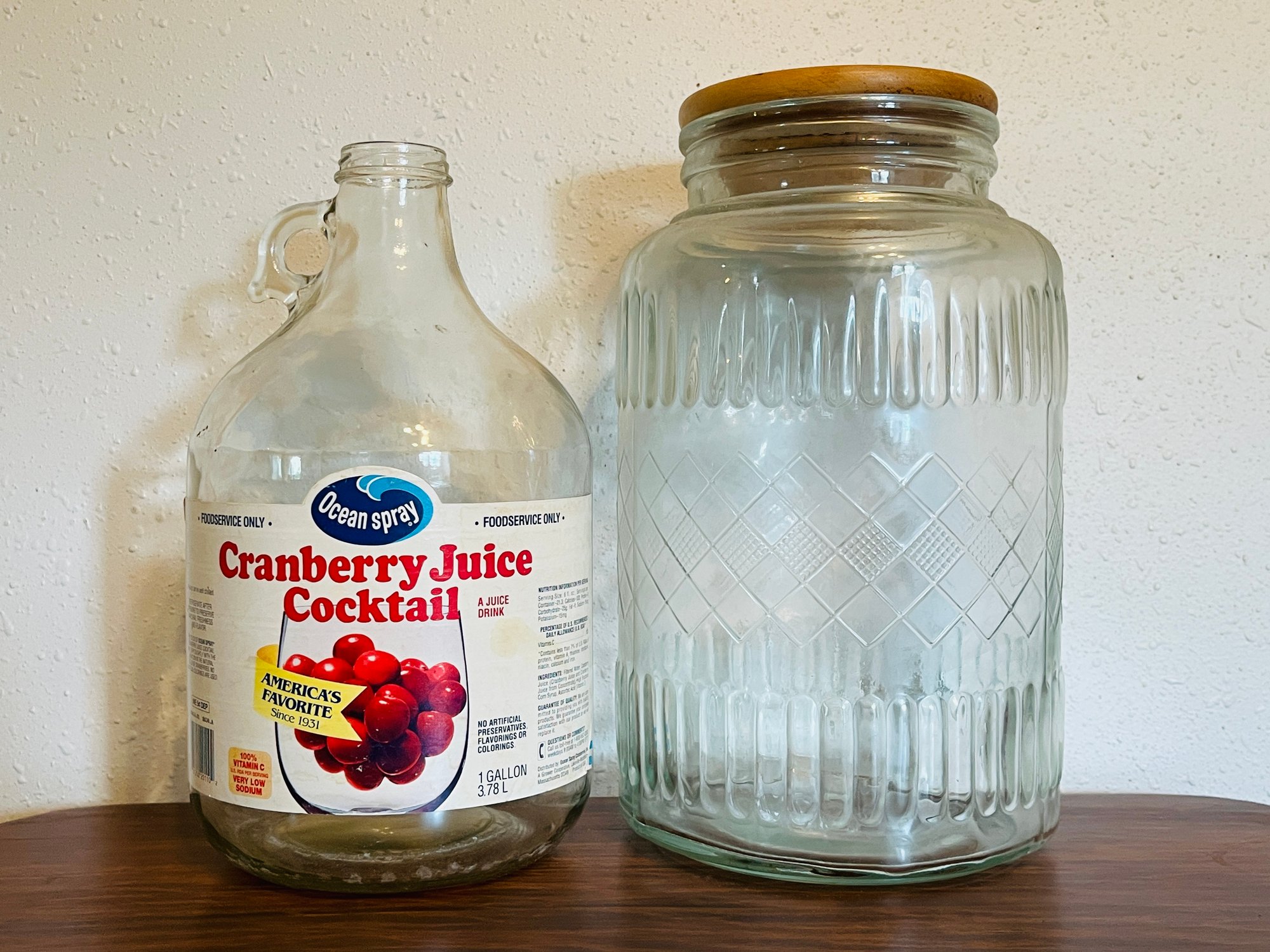 Vintage Pickle Jar And Gallon Cranberry Juice Jug #202545 ...