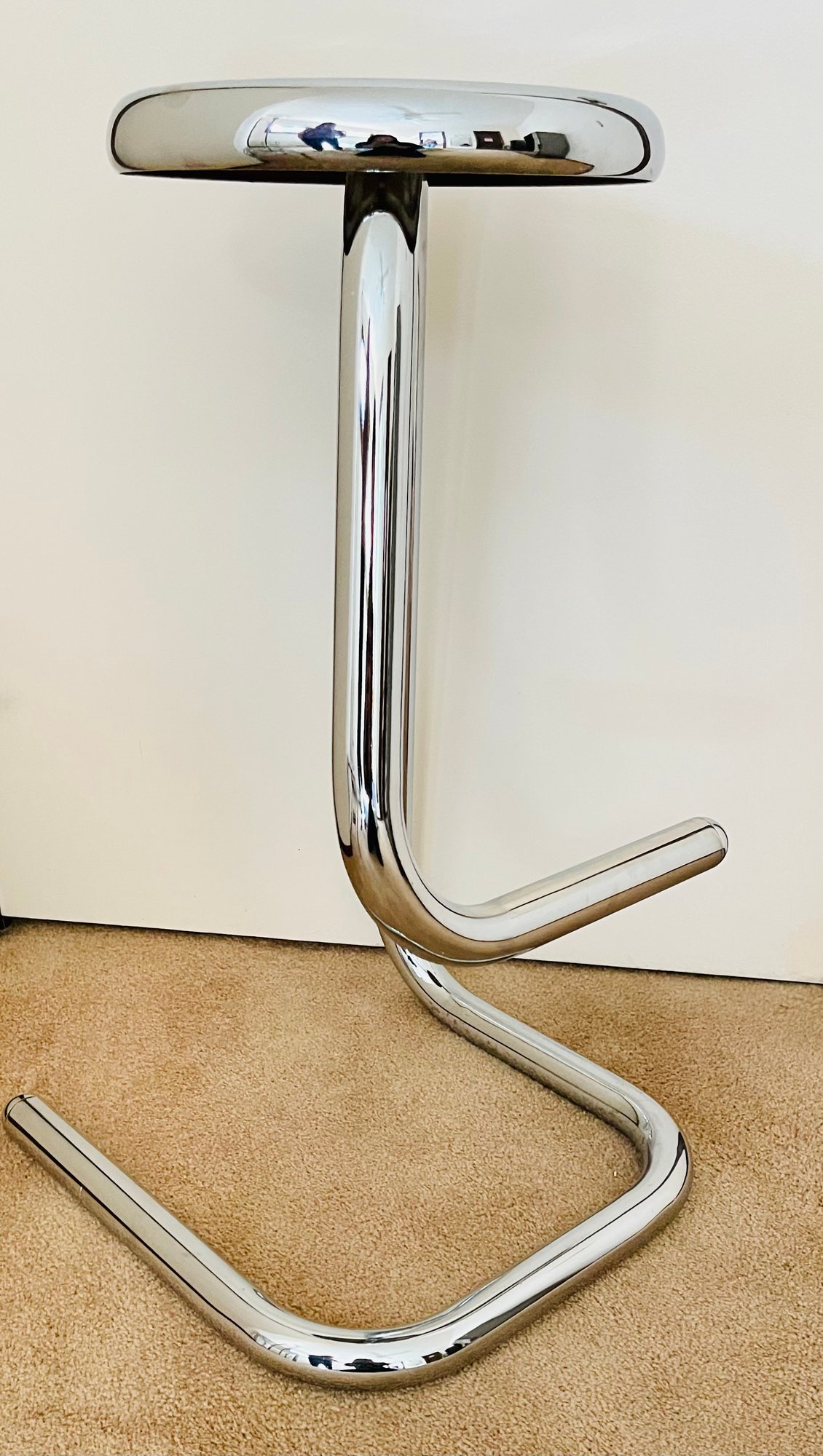 Mid Century Tubular Chrome Paperclip Stool 3 Of 4, Circa 1970s #145726 ...