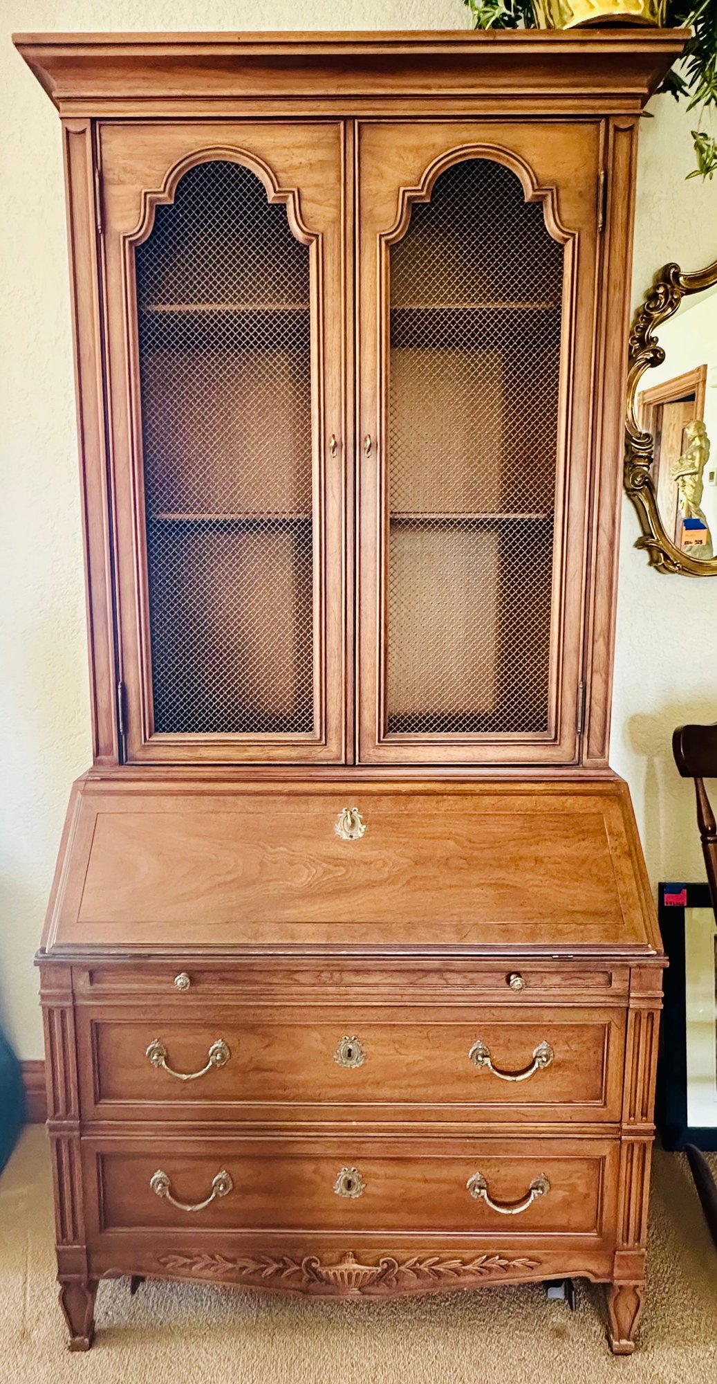 Vintage Wood Secretary Desk #232246 | Auctionninja.com