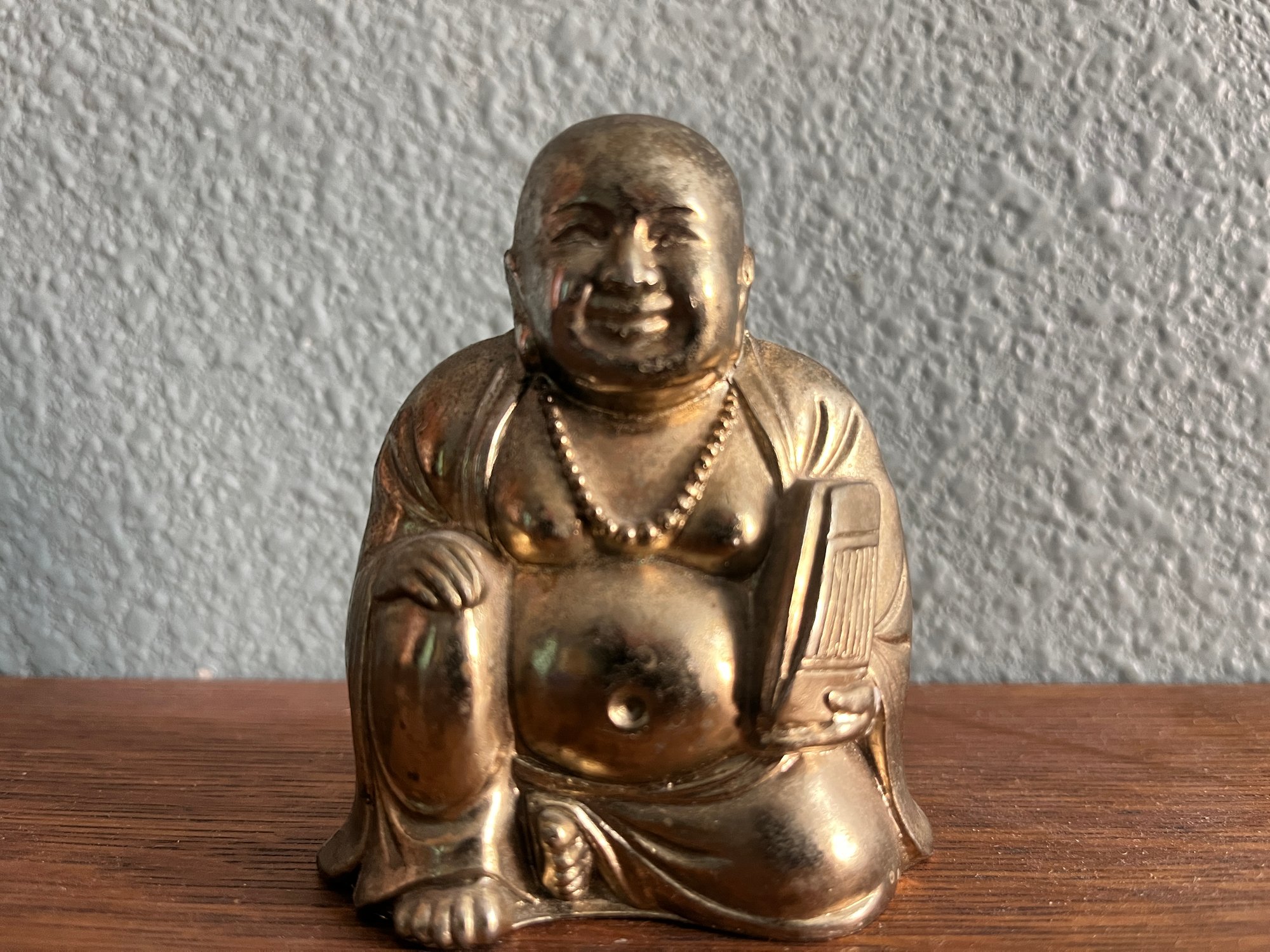 Small Metallic Hotei / Buddha Statue #200210 | Auctionninja.com