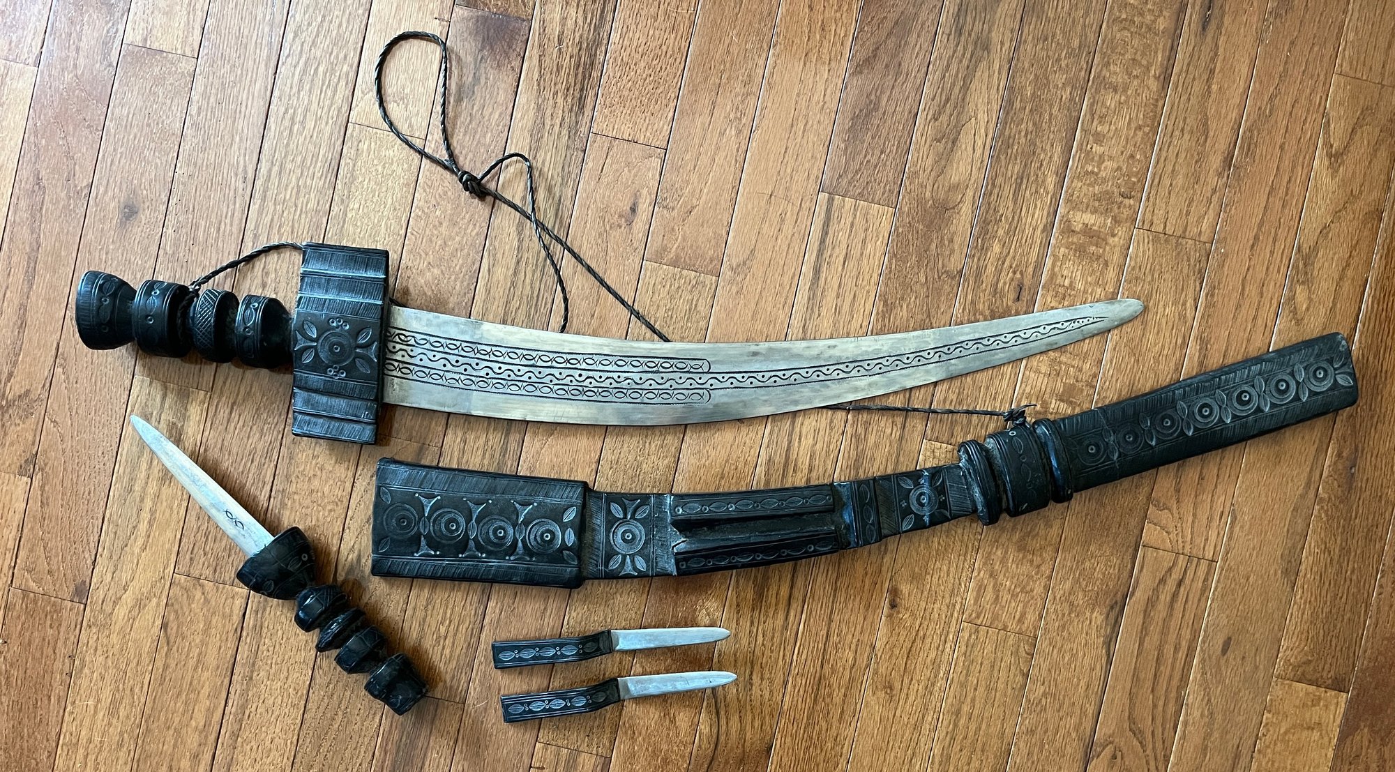 Tribal Touraeg Sword With Detachable Knives - Mali, 1992 #200216 ...