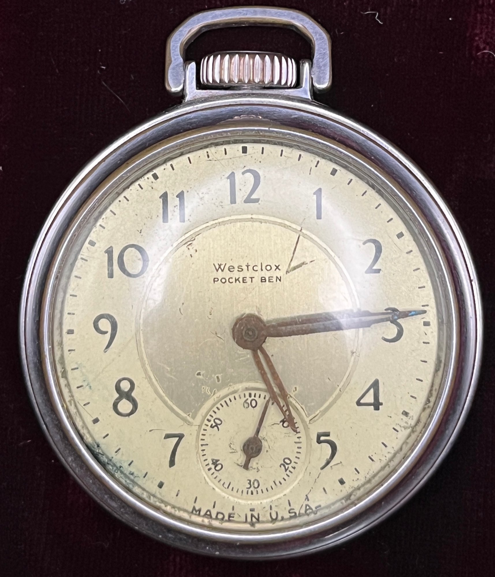 Westclox Pocket Ben Pocket Watch #201603 | Auctionninja.com