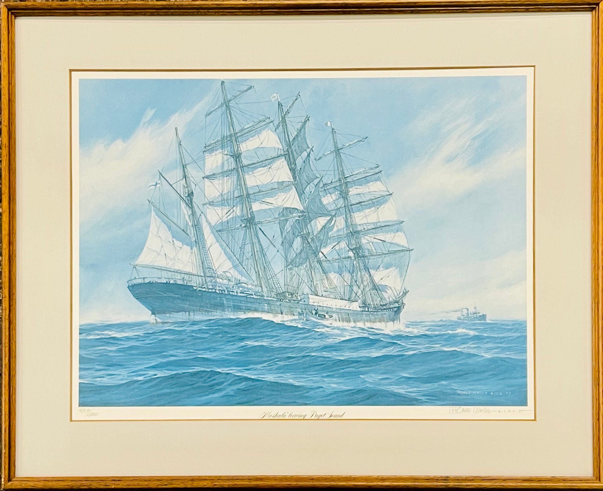 Moshulu By Thomas Wells 1975 Limited Edition Signed Print 459/500 ...