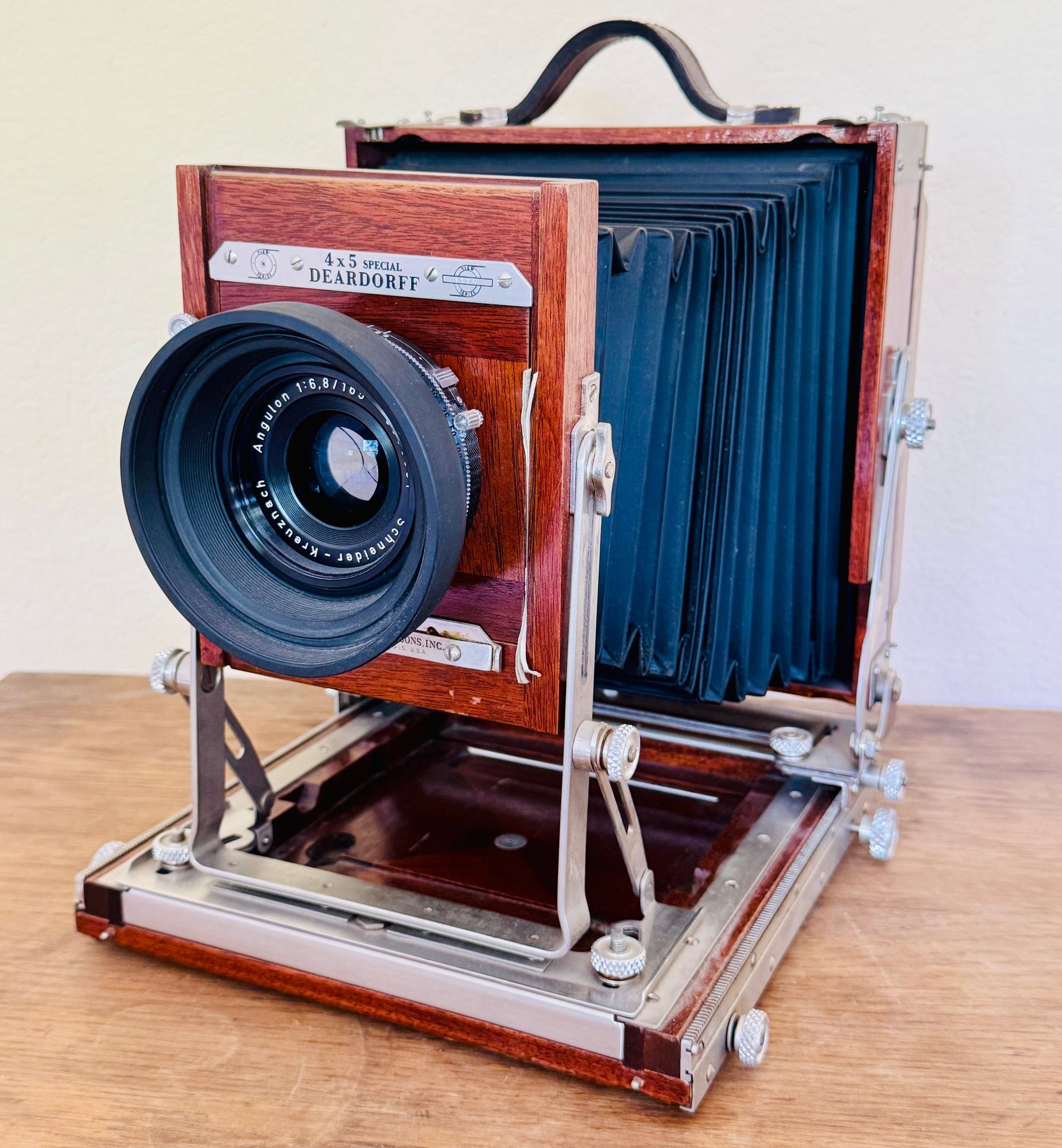 Deardorff 4x5 Special Large Format Camera W/ Schneider 165mm Agulon F6 ...