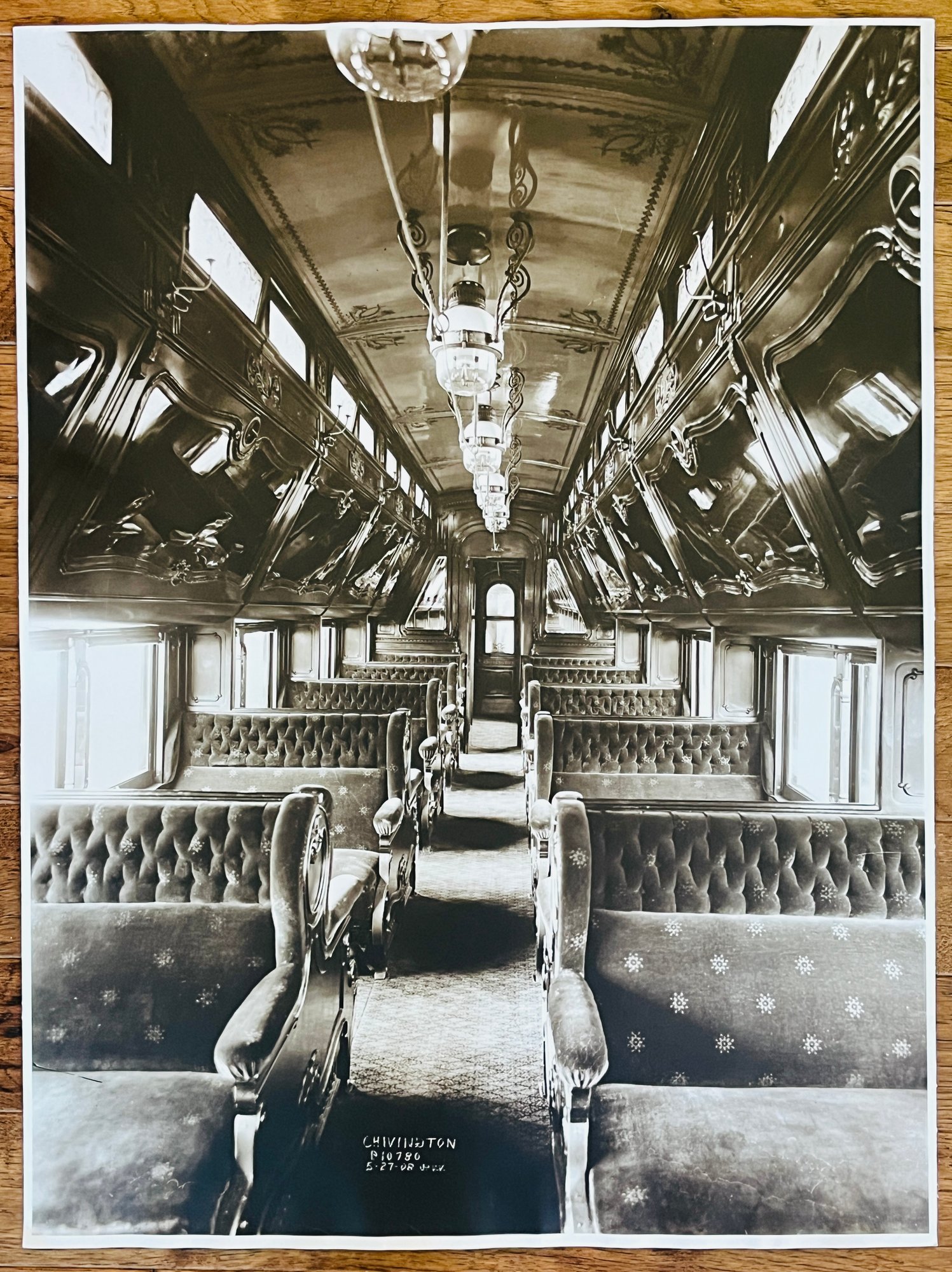 Vintage Poster Of Antique Original Train Car Photo #203790 ...