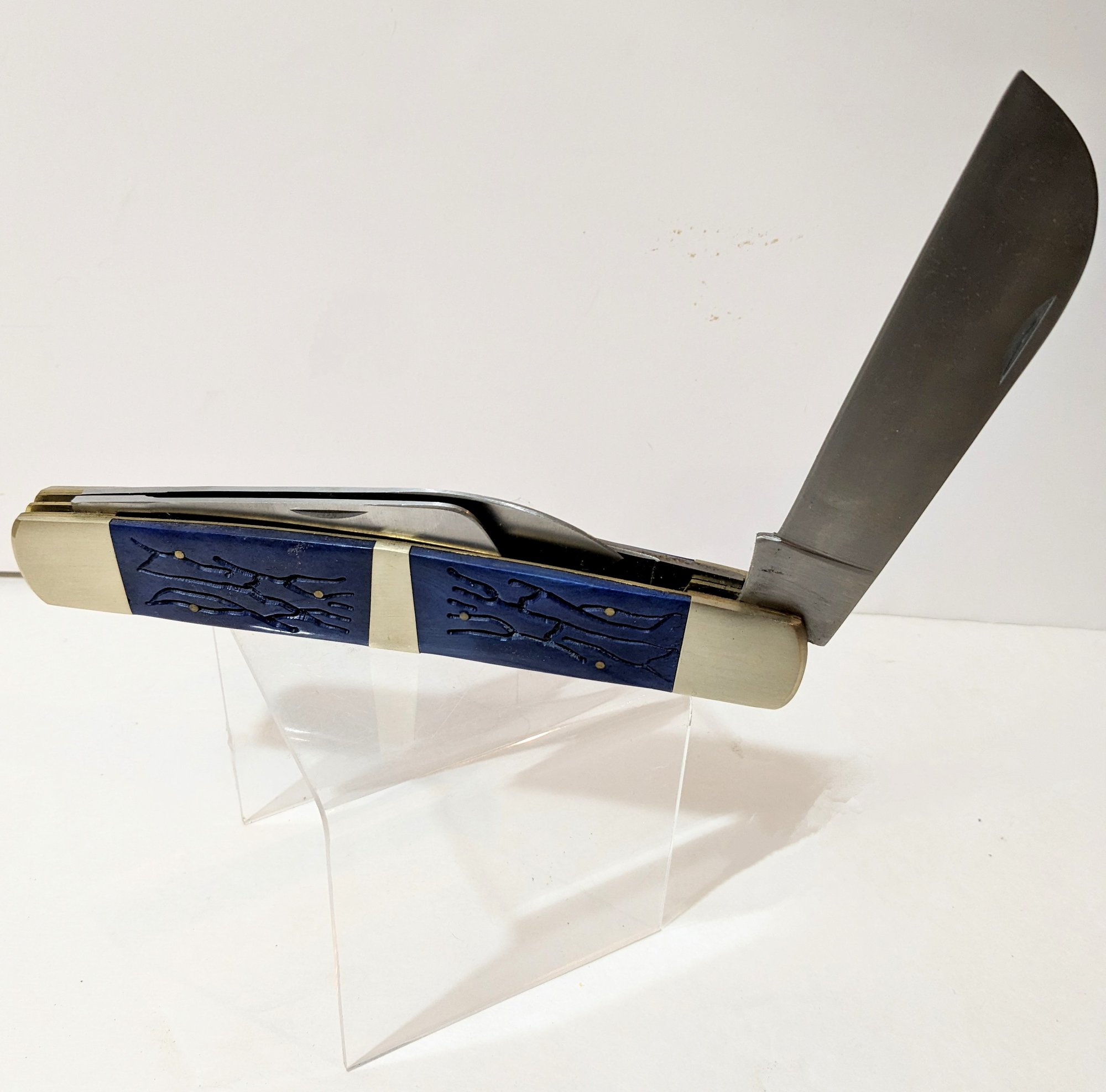 Blue Folding Multi-blade Knife #124810 | Auctionninja.com