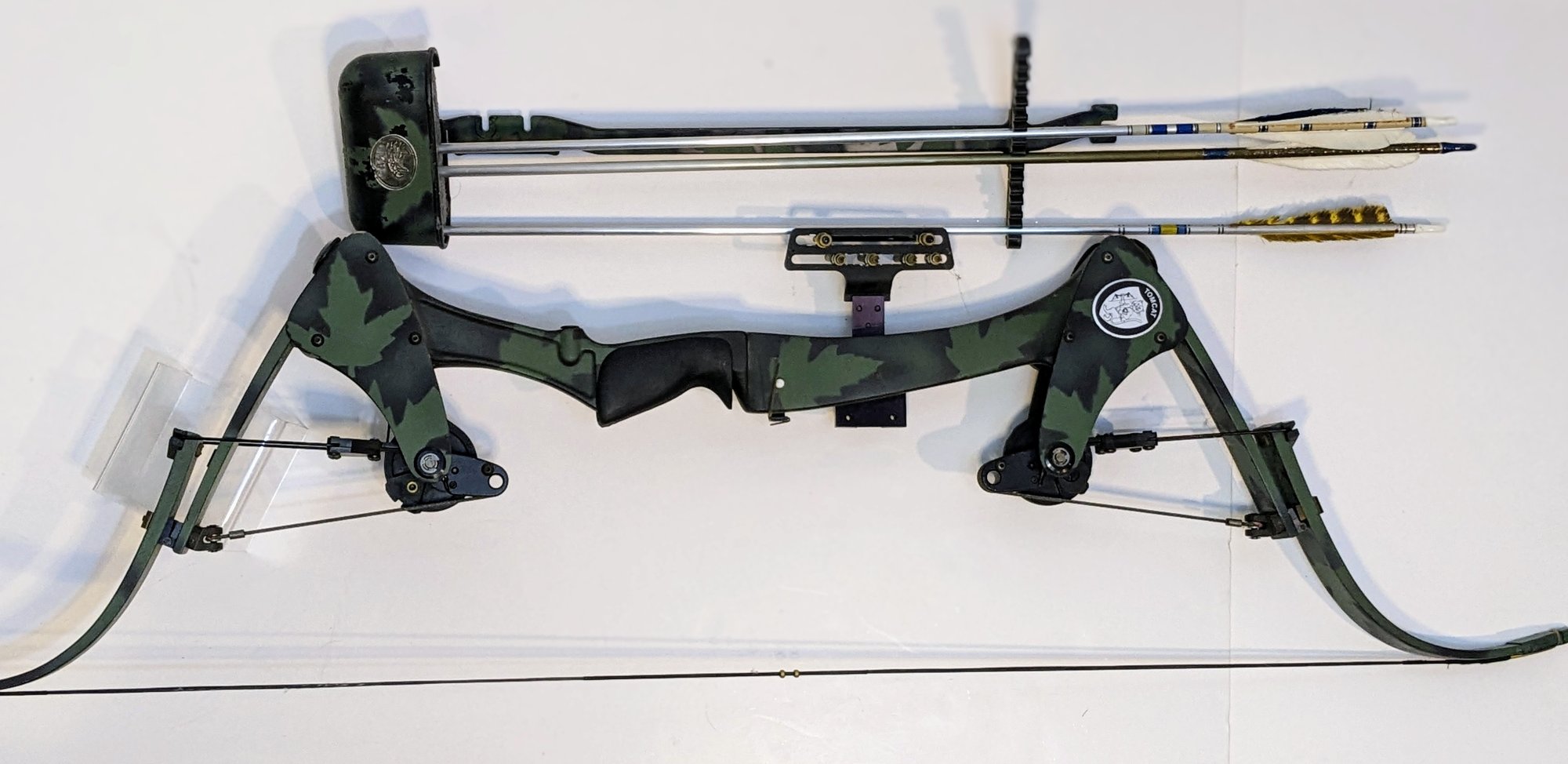 Tomcat Oneida Eagle Compound Bow With 3 Arrows Green Camo #125081 ...