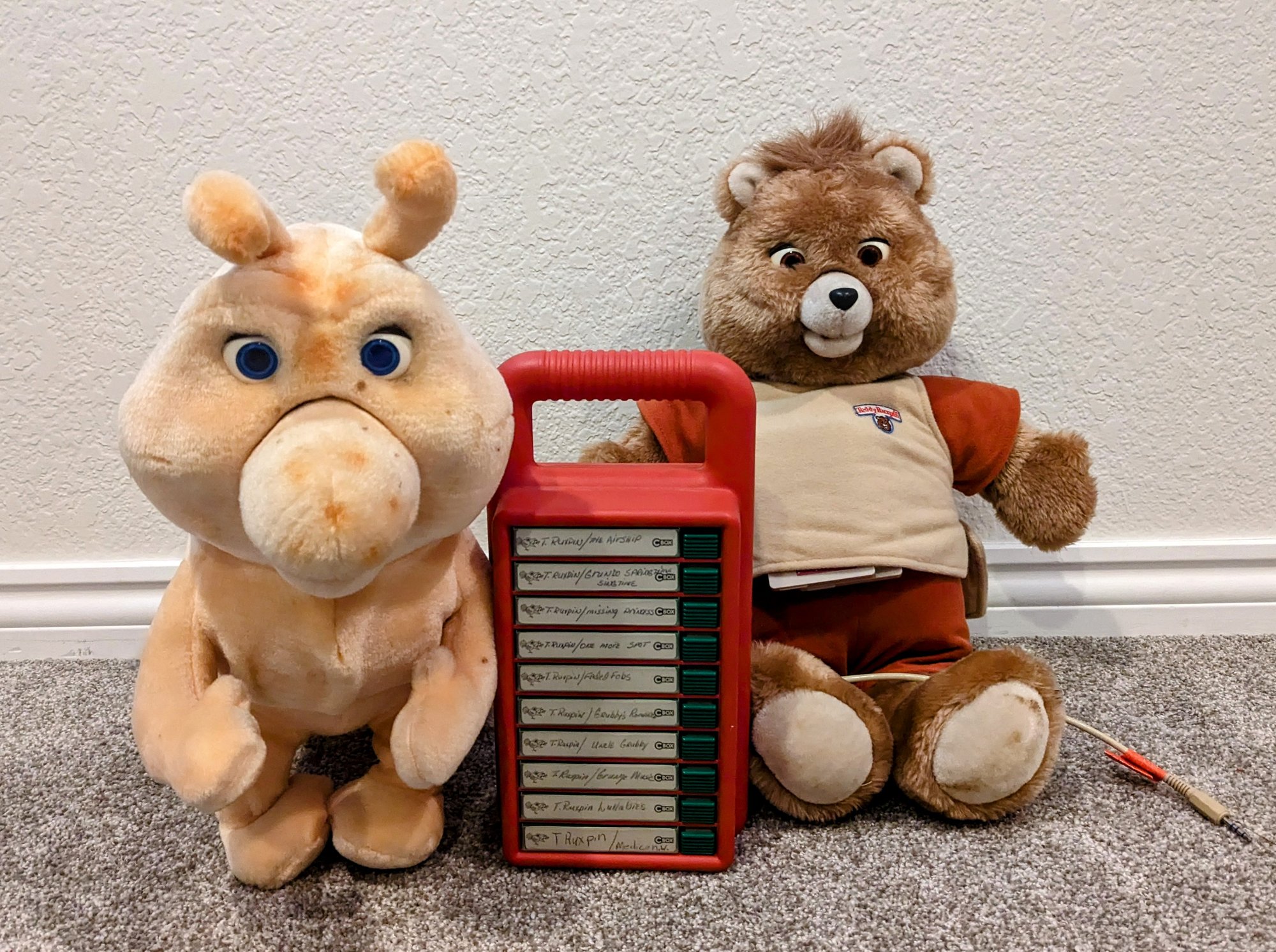 Vintage Teddy Ruxpin And Grubby The Worm Storytelling Toys #127443 ...