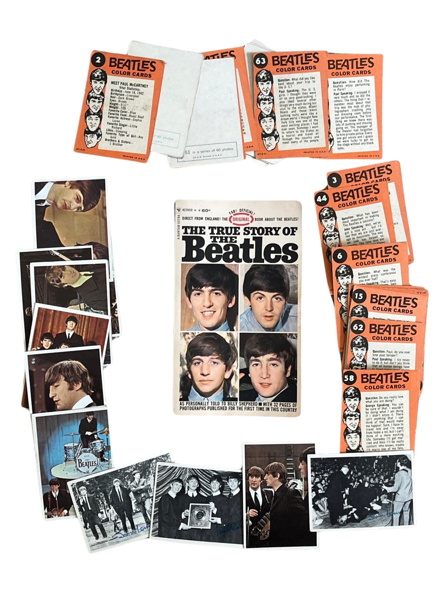 The Beatles Color Cards And The True Story Of The Beatles #198259 ...