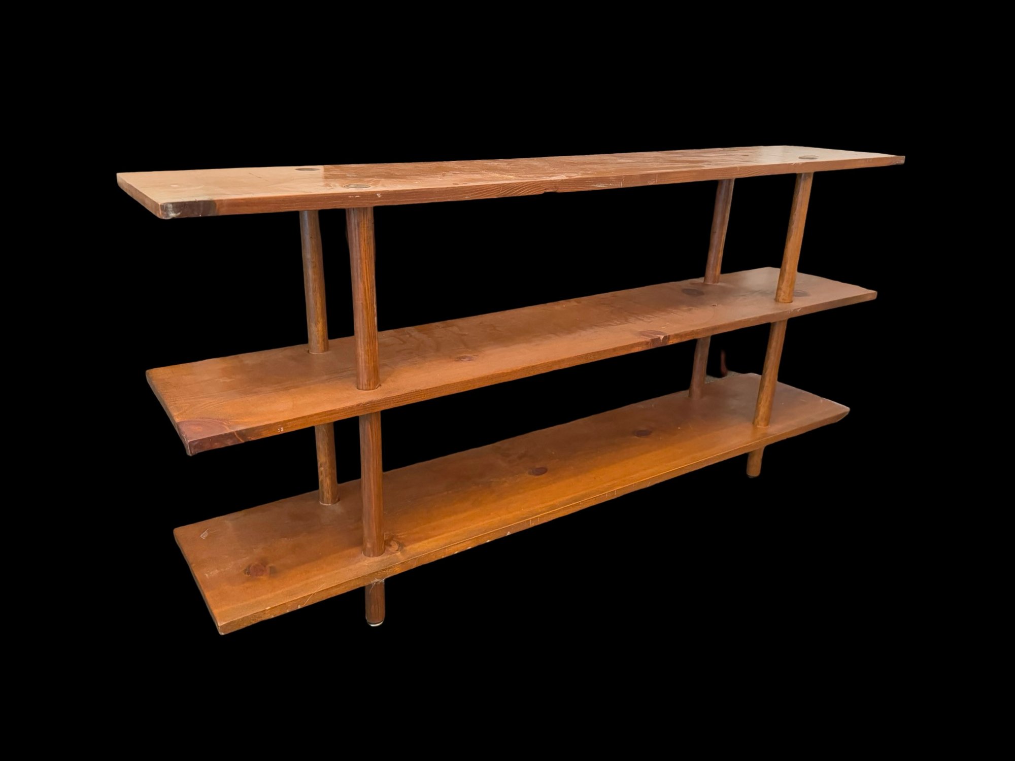 Mid Century Modern 3 Tier Wooden Shelf #229799 | Auctionninja.com