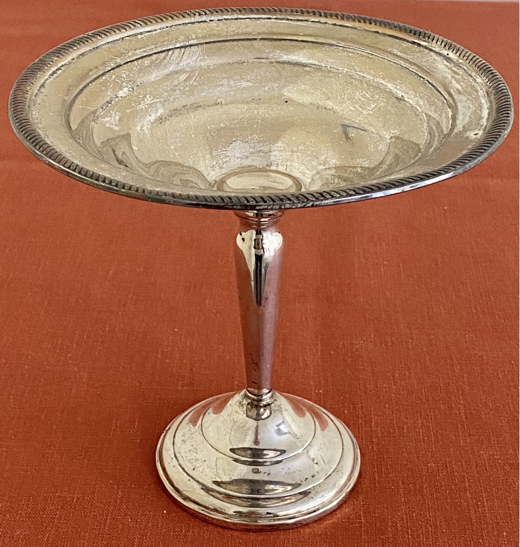Sterling Silver Compote Gadroon Border #73839 | Auctionninja.com