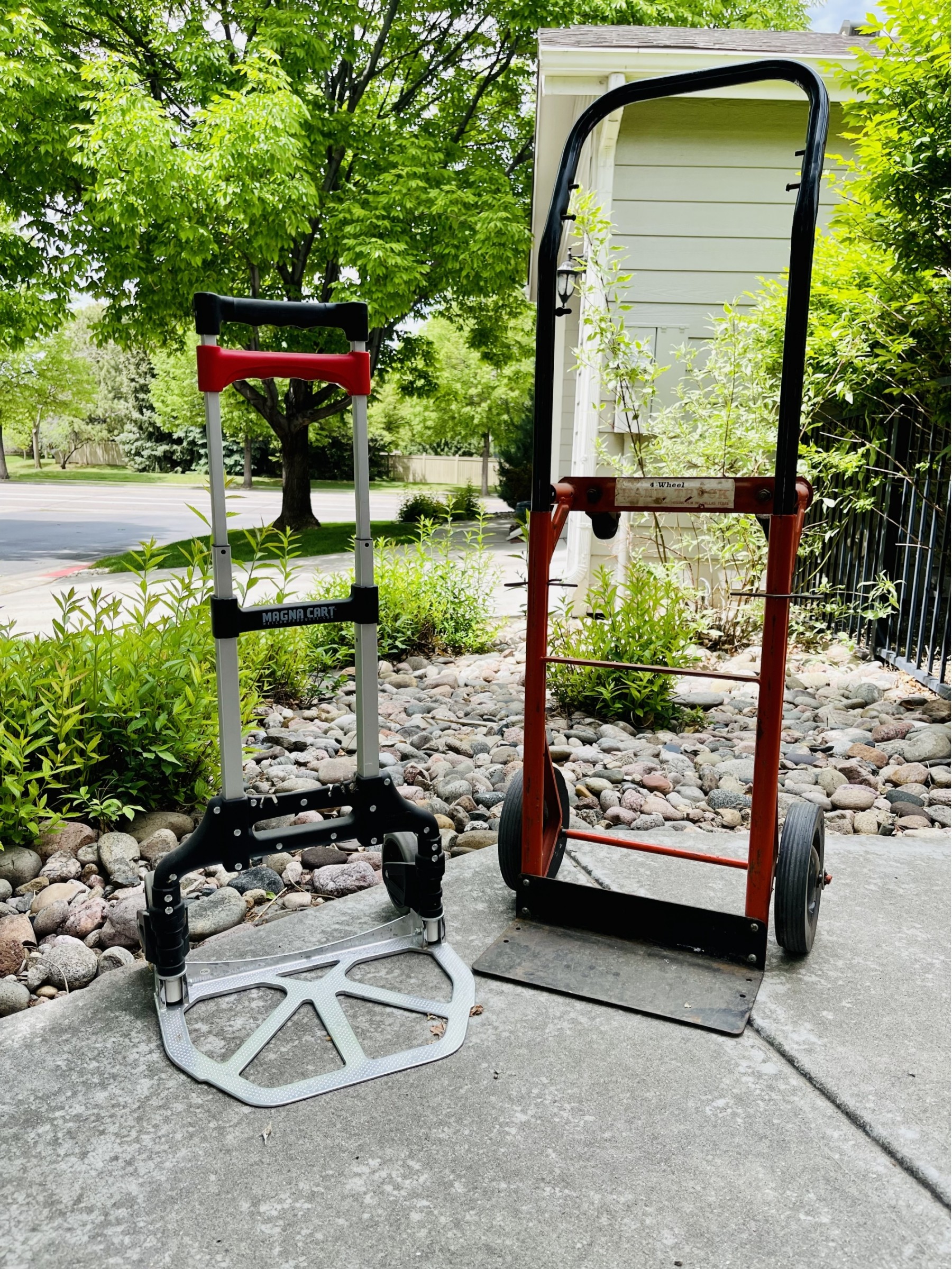 2/4 Convertible Hand Truck & 2 Wheel Foldable Hand Cart #93283 ...