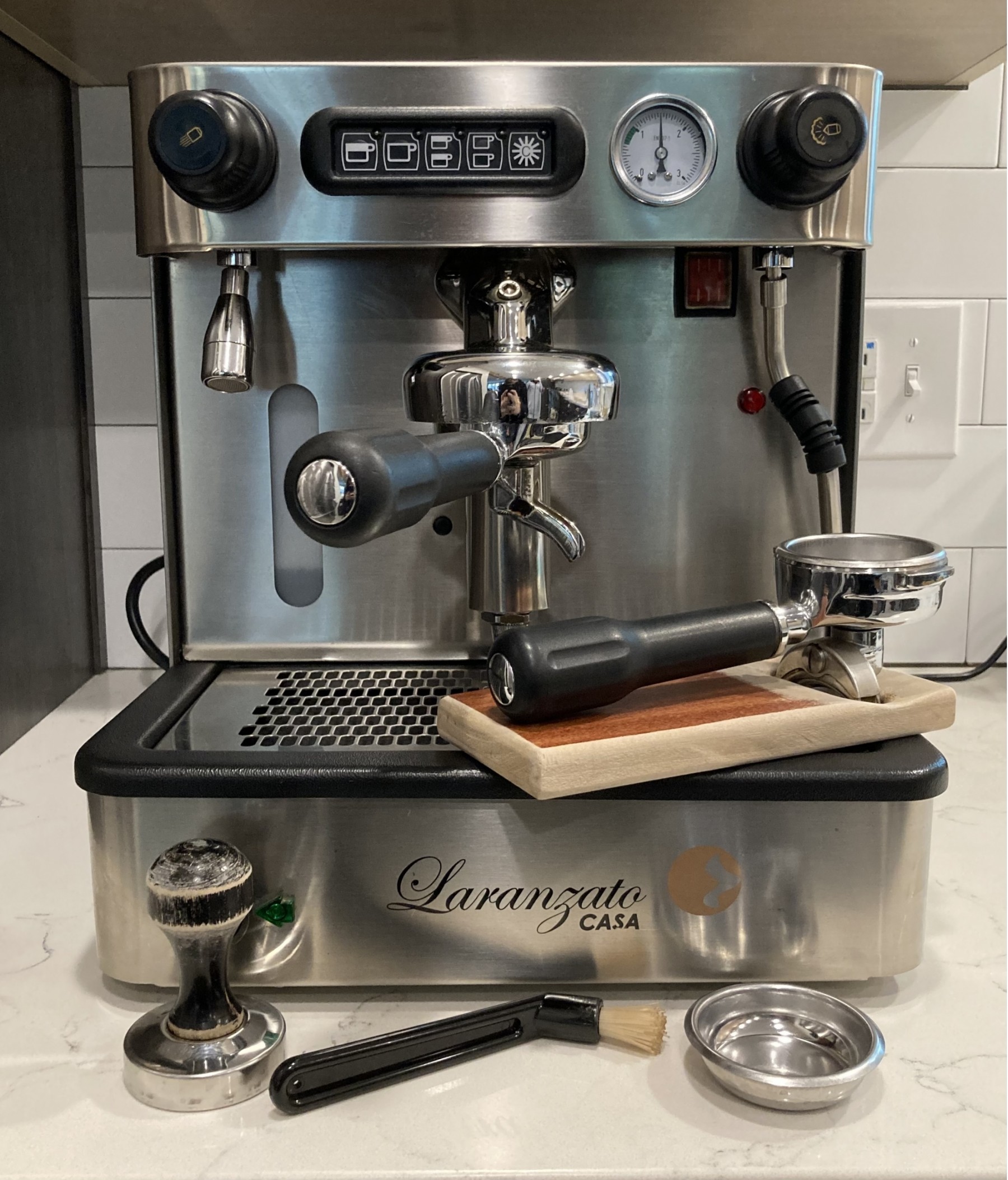 Laranzato Casa Espresso Machine With Custom Made Porta Filter Holder ...