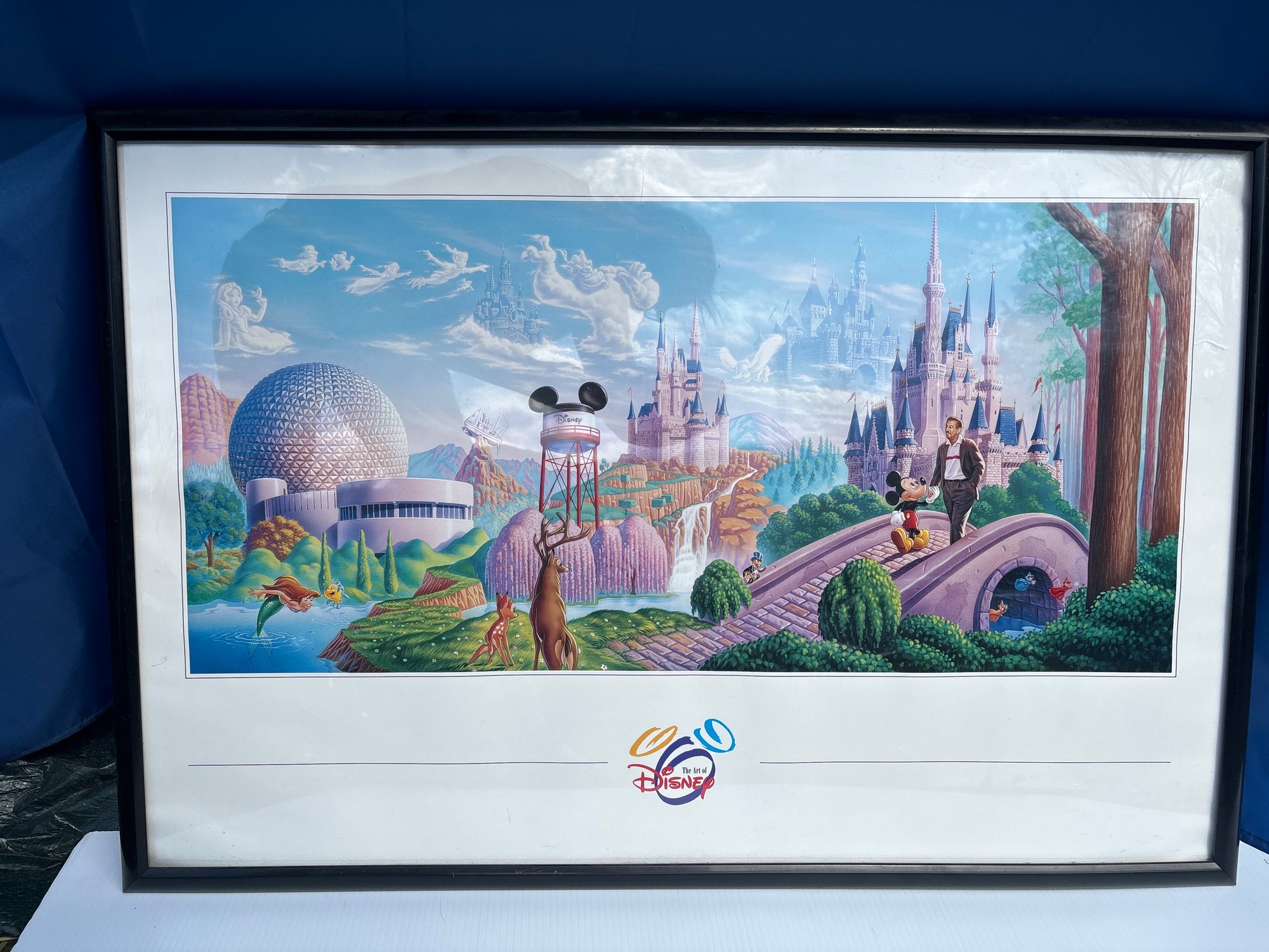 Large 36 Inch X 26 Inch Art Of Disney Print #6381 | Auctionninja.com