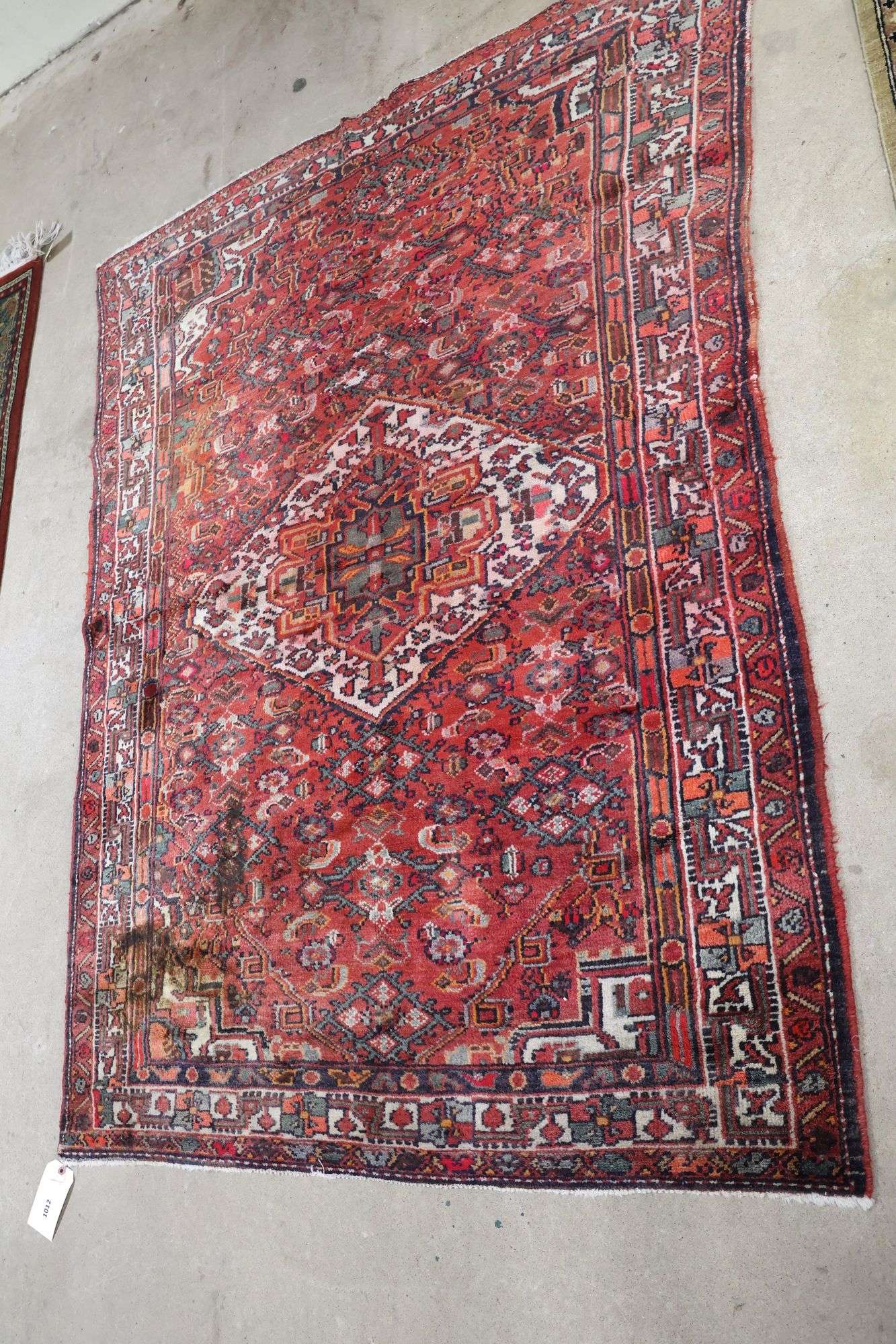 Hand Knotted Persian Hamedan Rug 6x4 Ft #1861 #10425 | Auctionninja.com
