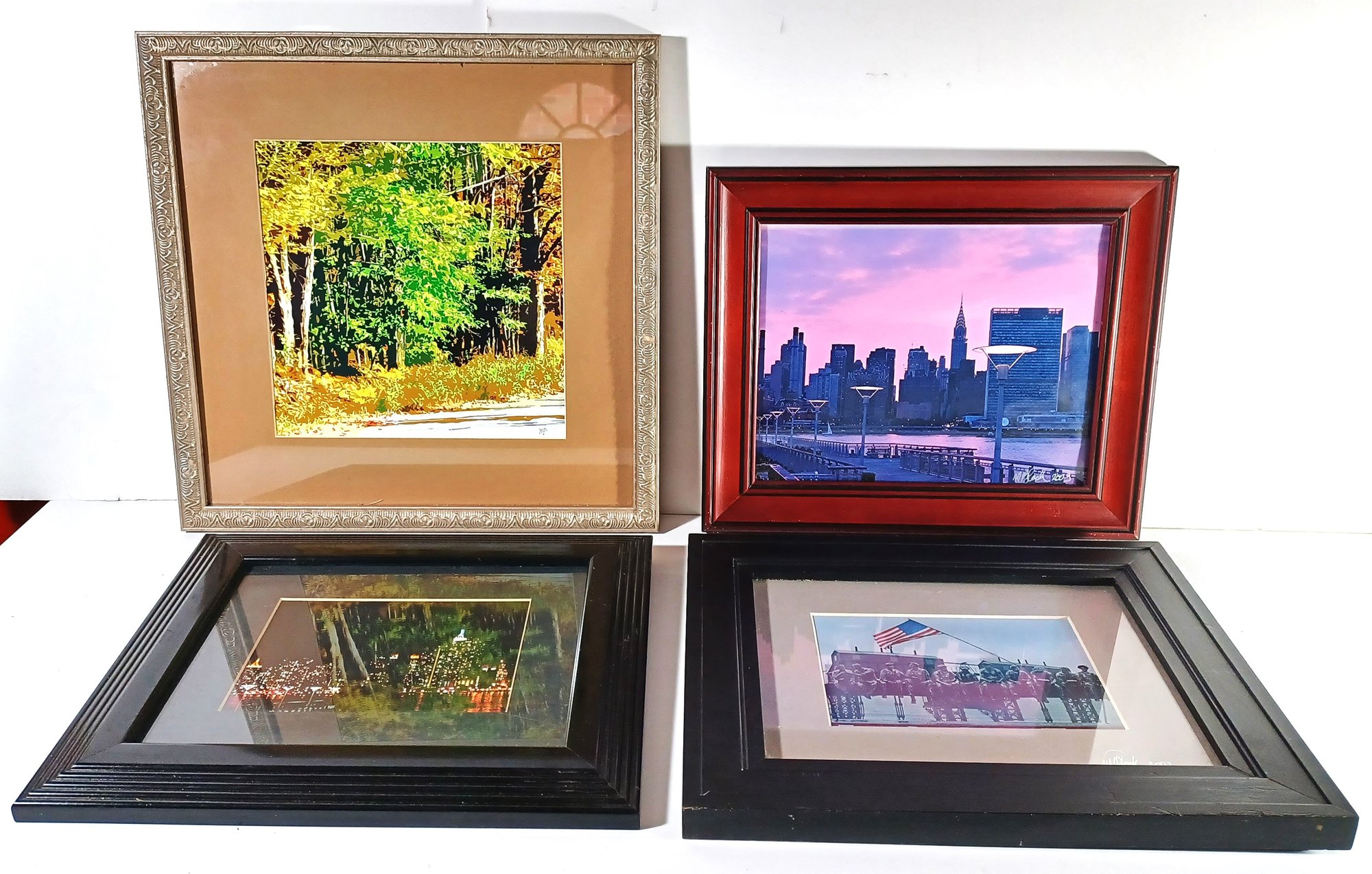 Four (4) New York Skyline Nature Modern Original Art Photographs Signed ...