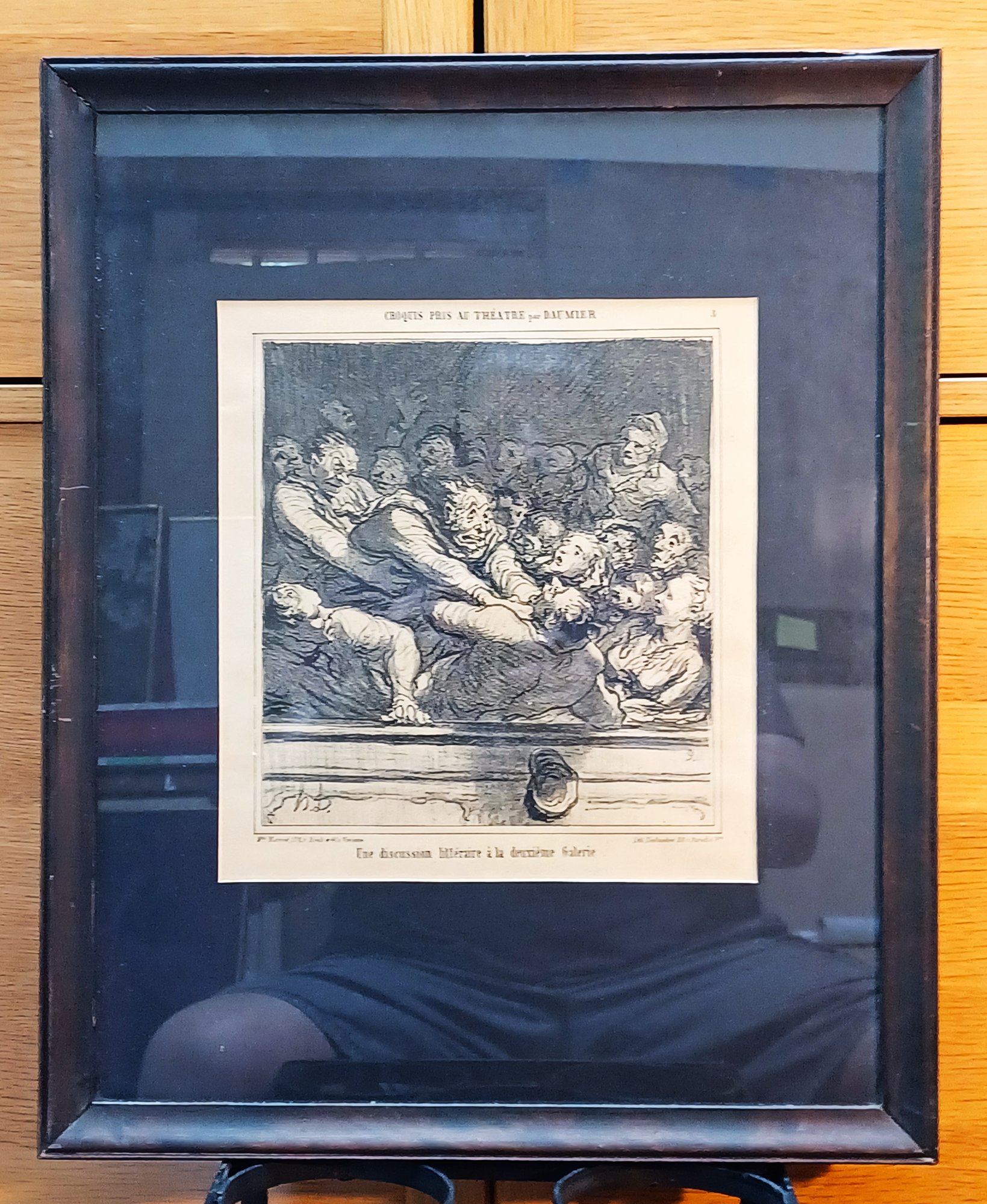 Honore Daumier Plate Signed "A Literary Discussion In The Second ...