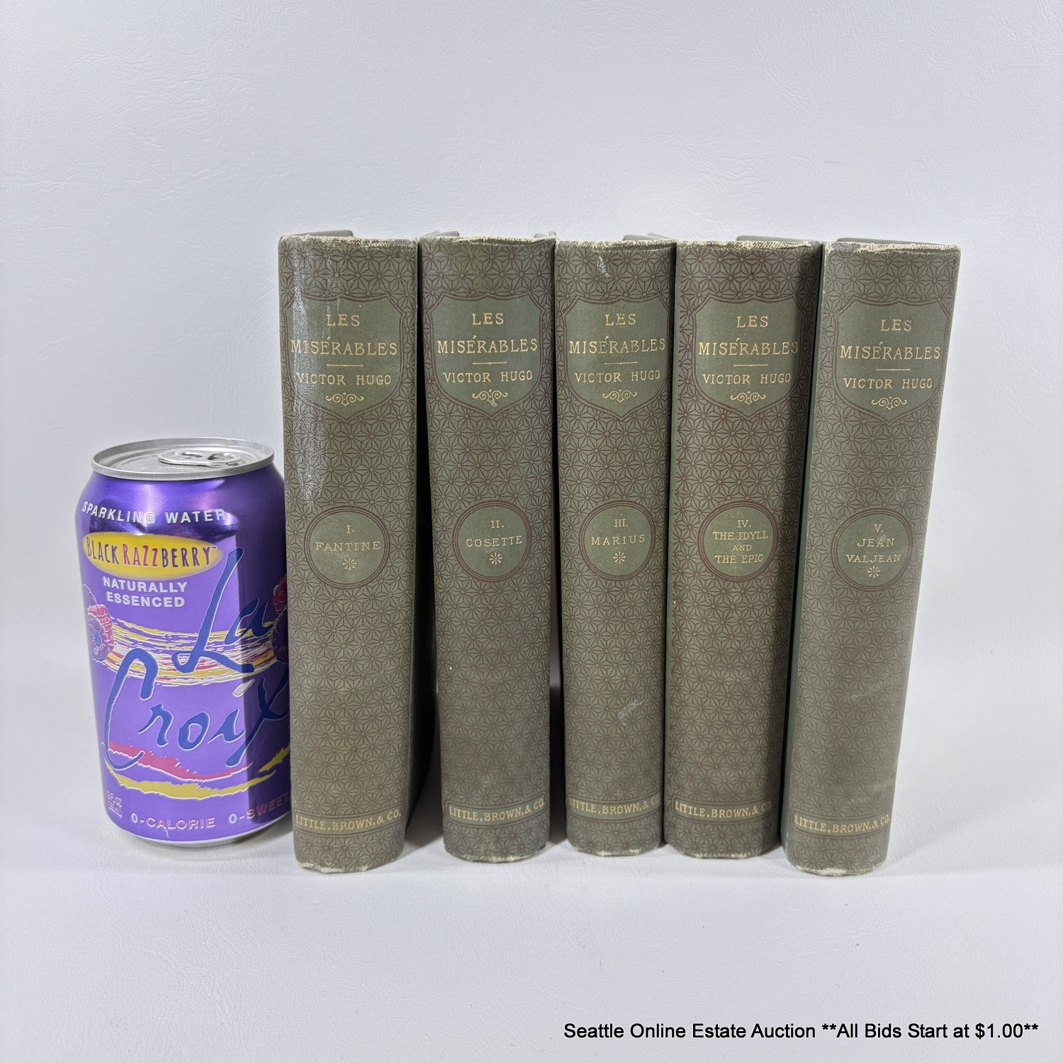 Victor Hugo Les Miserables 1892 Complete In 5 Volumes Little, Brown ...