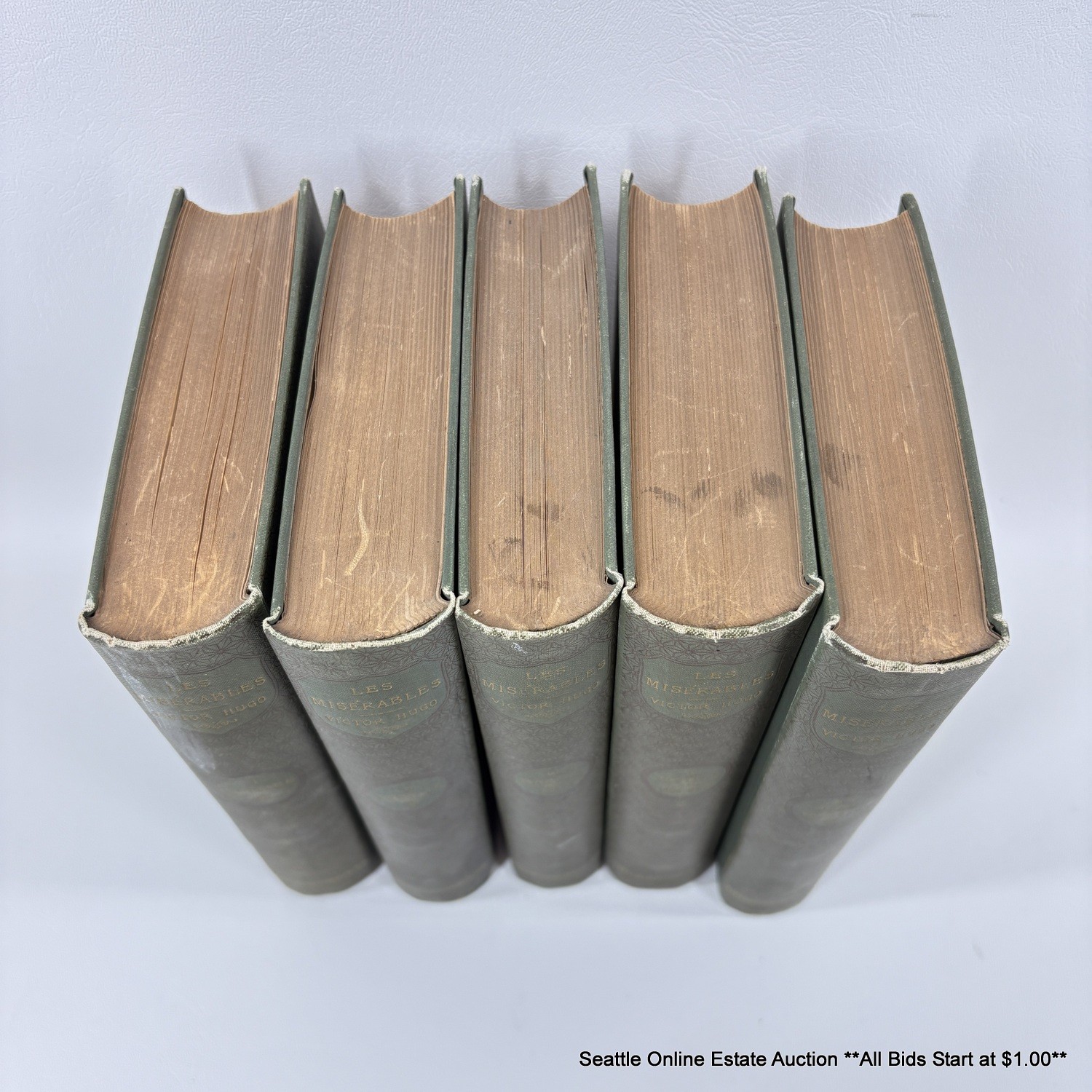 Victor Hugo Les Miserables 1892 Complete In 5 Volumes Little, Brown ...