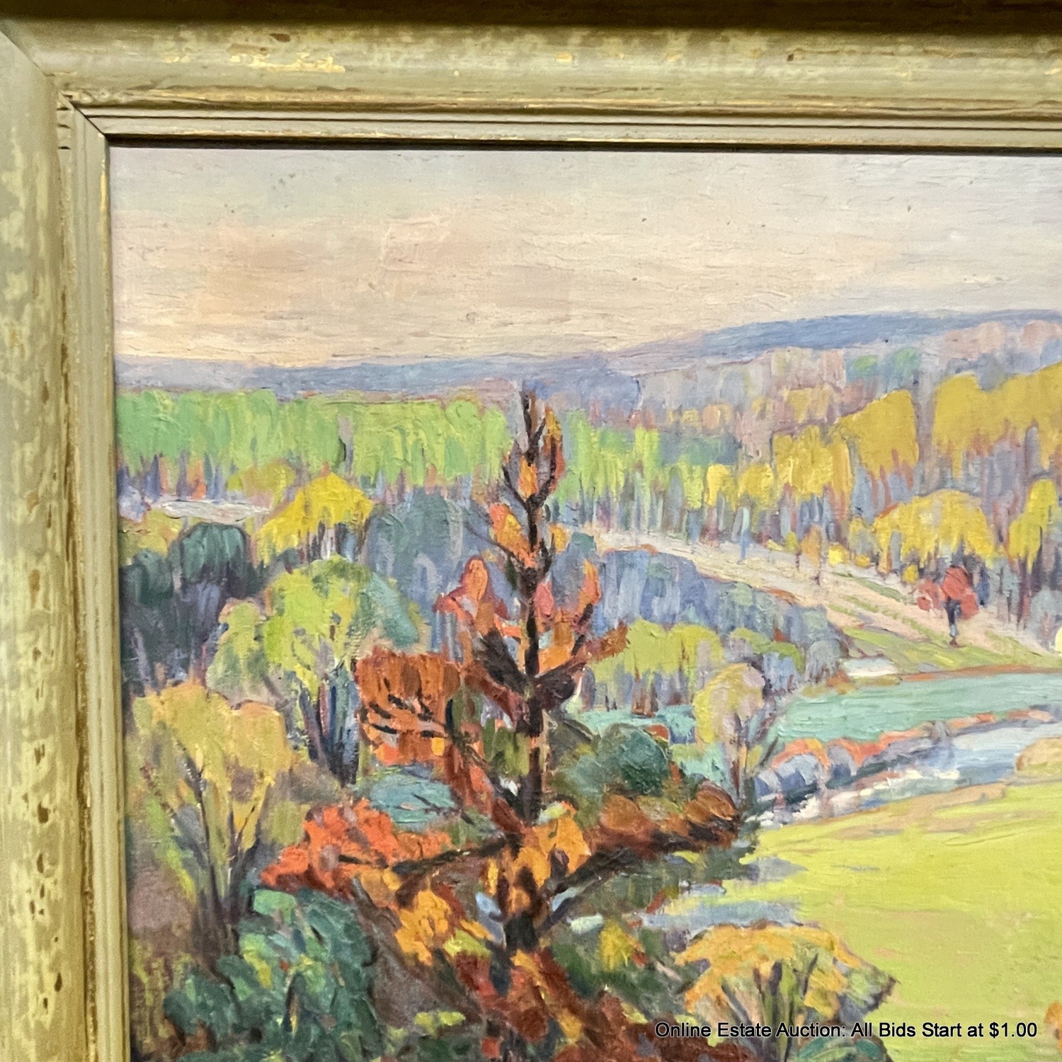Signed Lily Osman Adams (1865-1945) Oil On Canvas Original Landscape ...