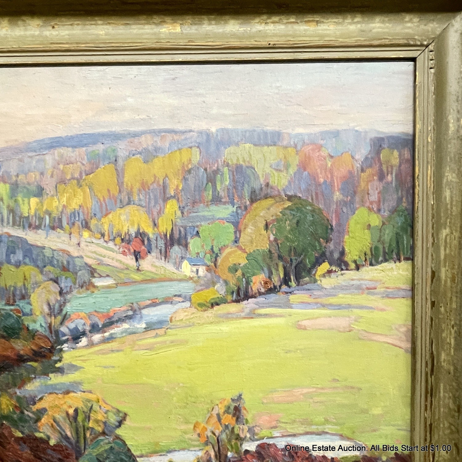 Signed Lily Osman Adams (1865-1945) Oil On Canvas Original Landscape ...