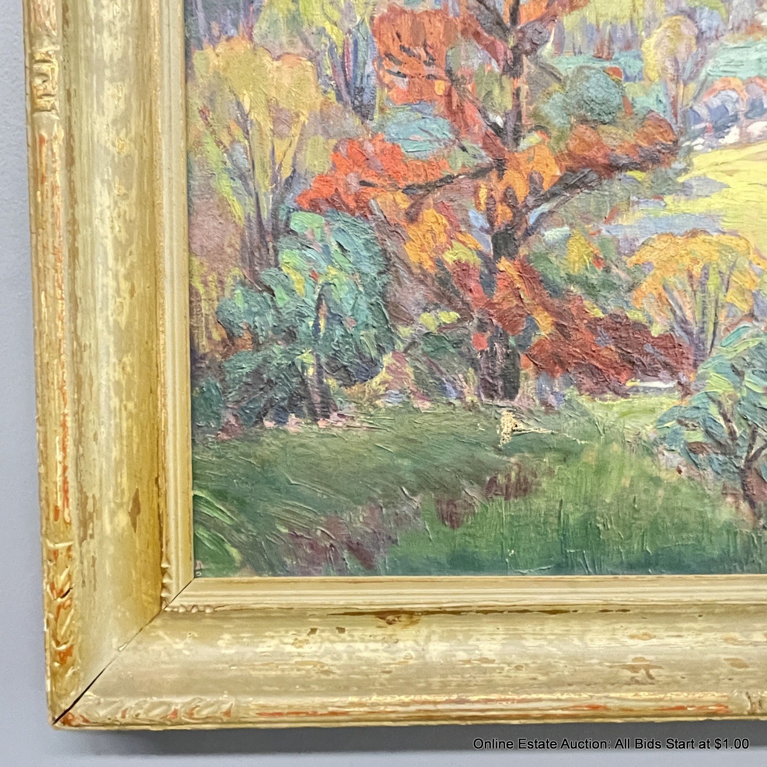 Signed Lily Osman Adams (1865-1945) Oil On Canvas Original Landscape ...