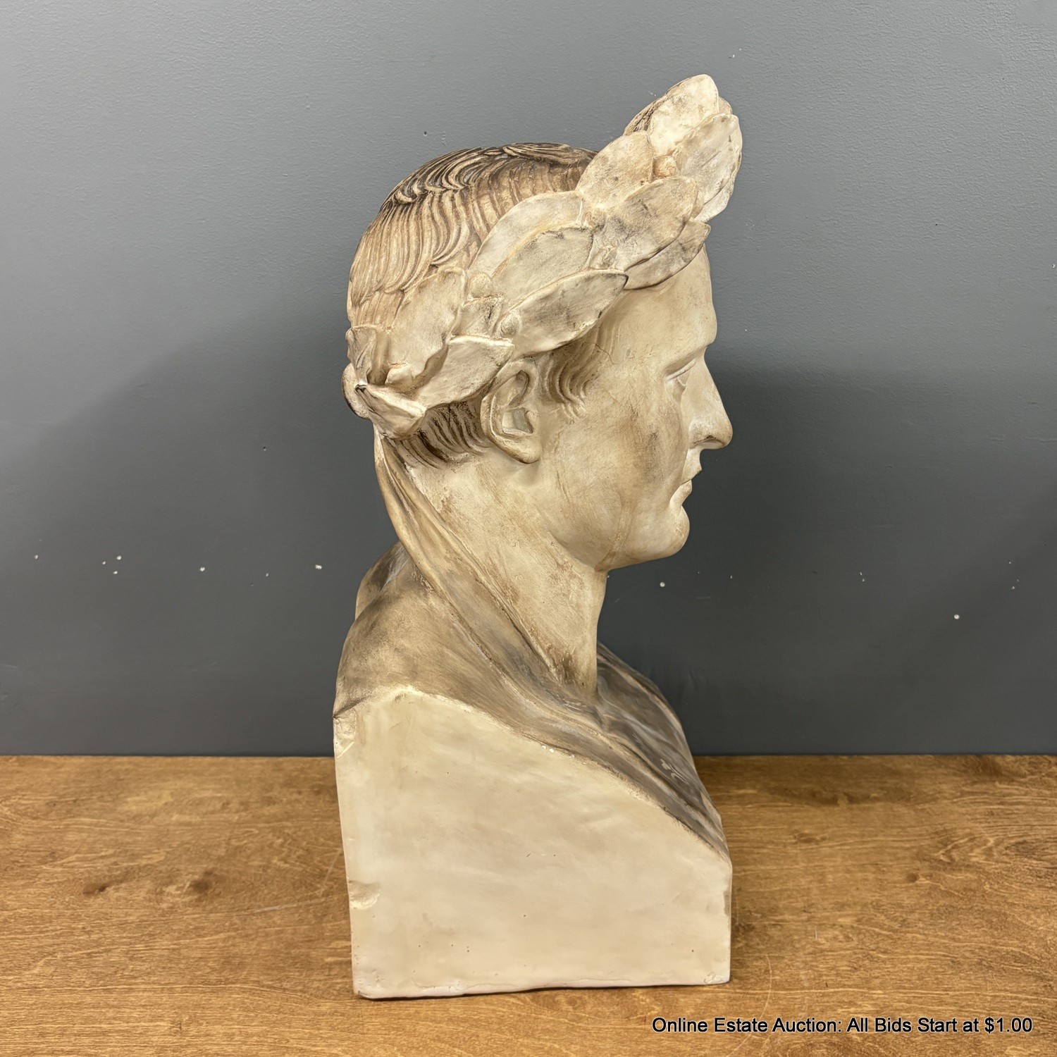 Napoleon Bonaparte As Caesar With Laurel Wreath Plaster Bust After ...