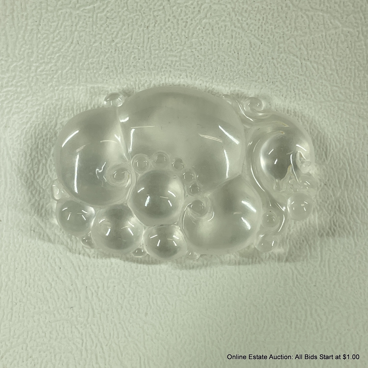 Chinese Carved Crystal Dragon 2" #27630 | Auctionninja.com