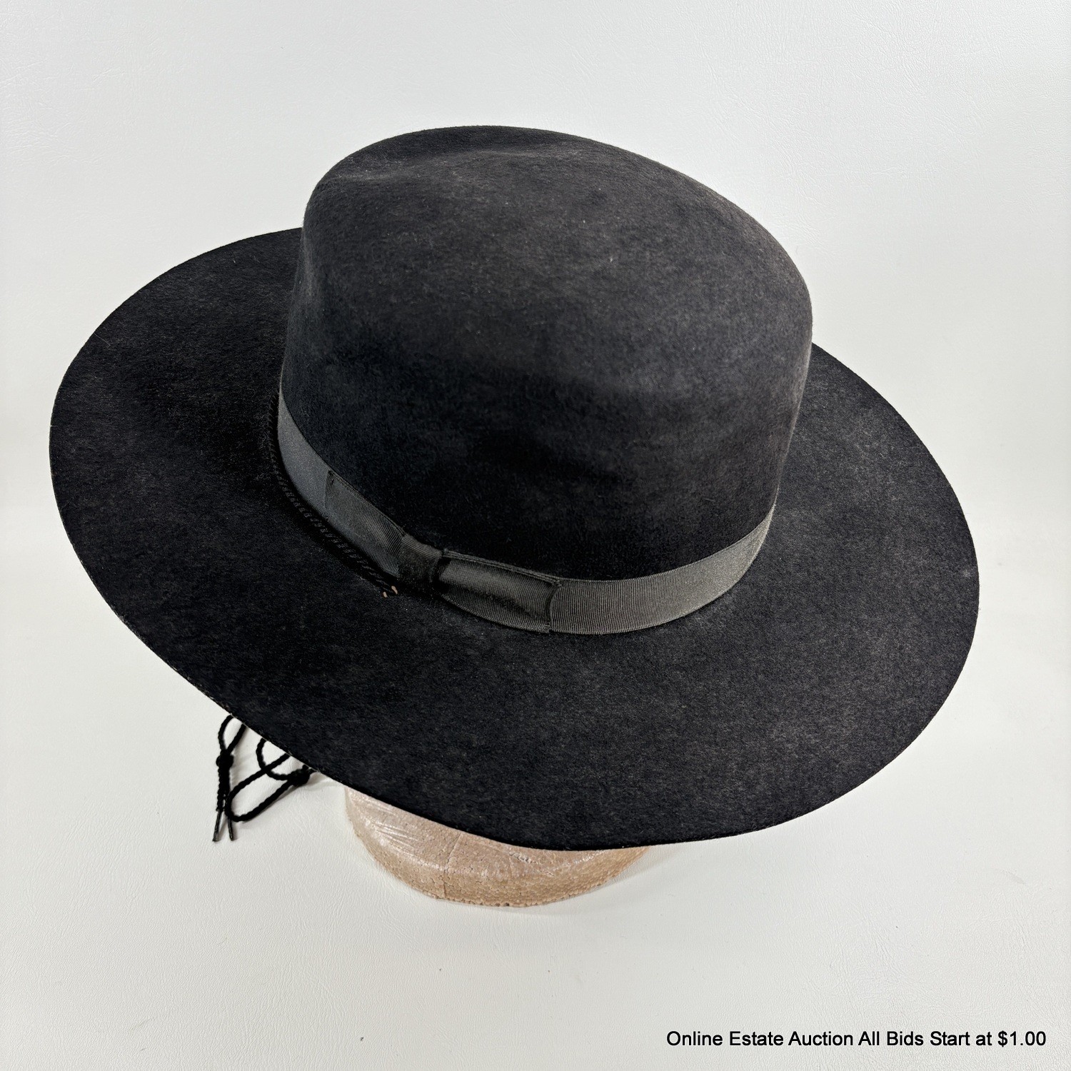 Vintage Golden Gate Hat Co. Bolero Black Felt Hat With Black Trim ...