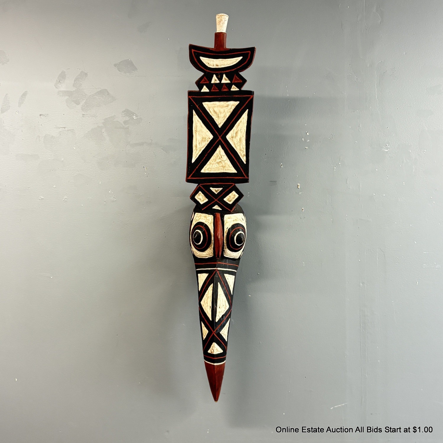 African Bwa Nwantantay Plank Mask Style Wall Art (LOCAL PICK UP ONLY ...