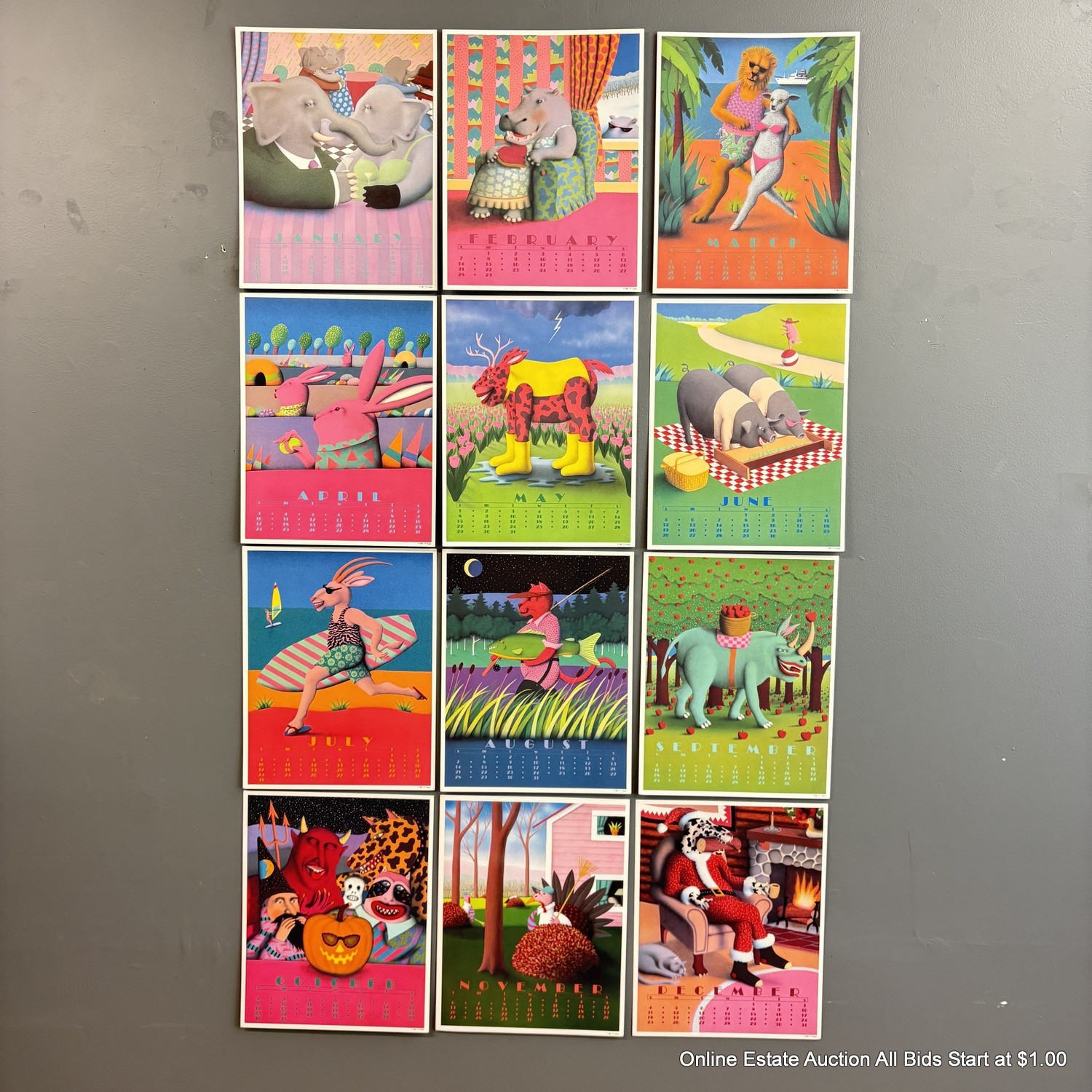 Terry Paul Speer Vintage 1988 Calendar Portfolio Art Prints #47799 ...